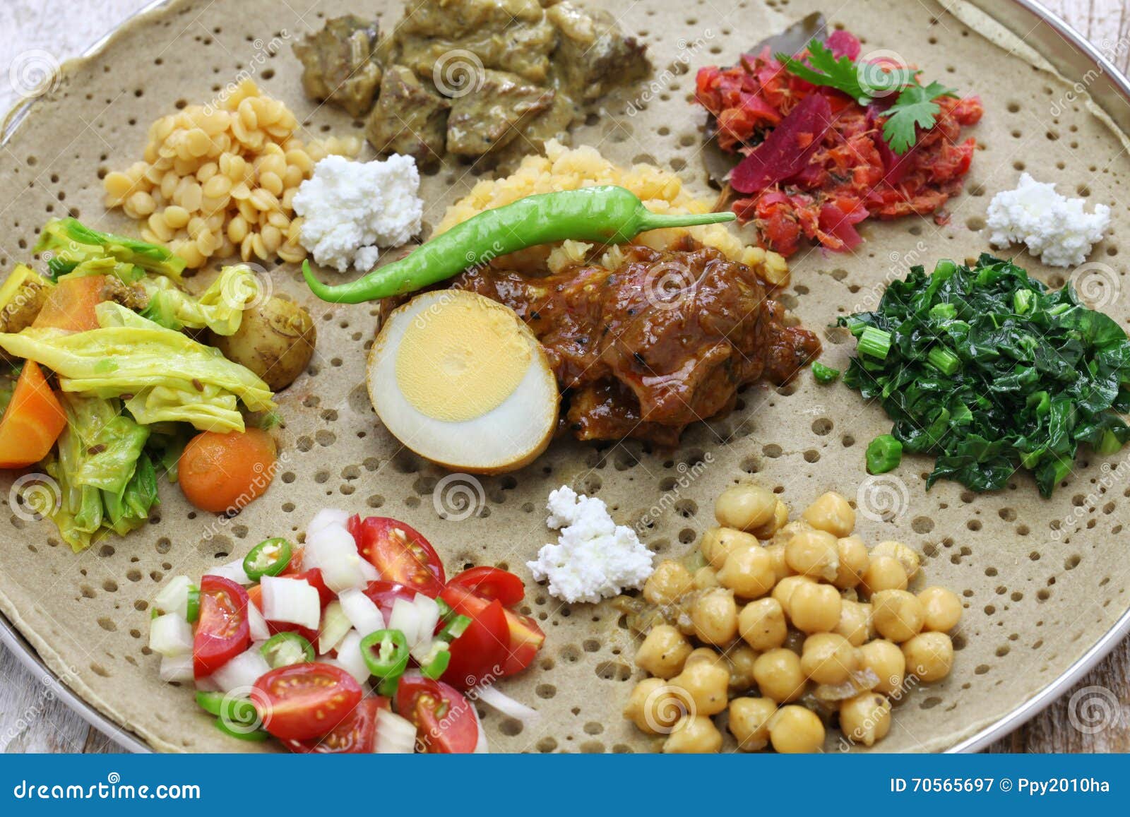 Ethiopian cuisine stock image. Image of african, cuisine - 70565697