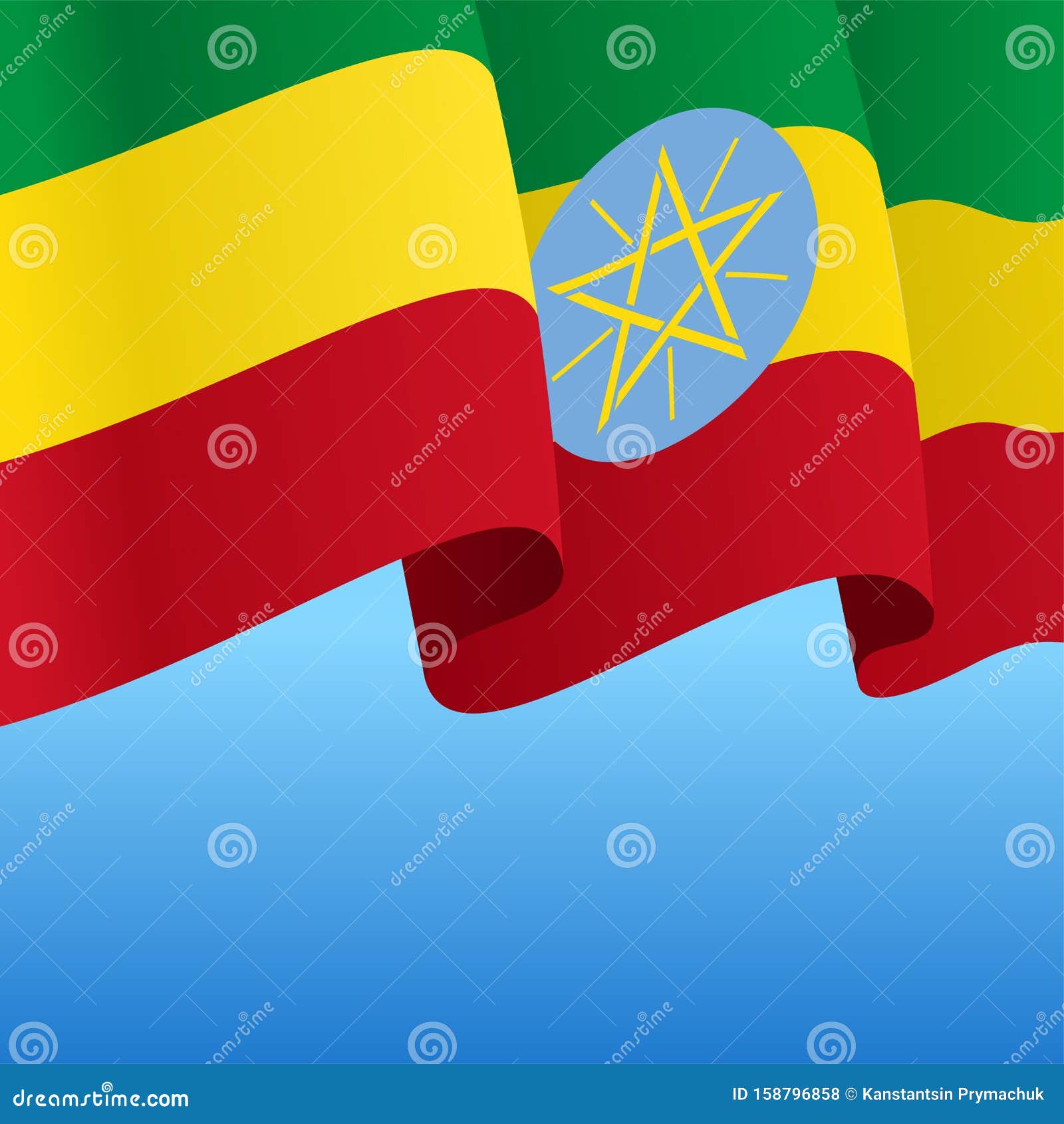 Ethiopian Flag Wavy Abstract Background. Vector Illustration. Stock ... Ethiopian Flag Wavy Abstract Background. Vector Illustration. Stock ...