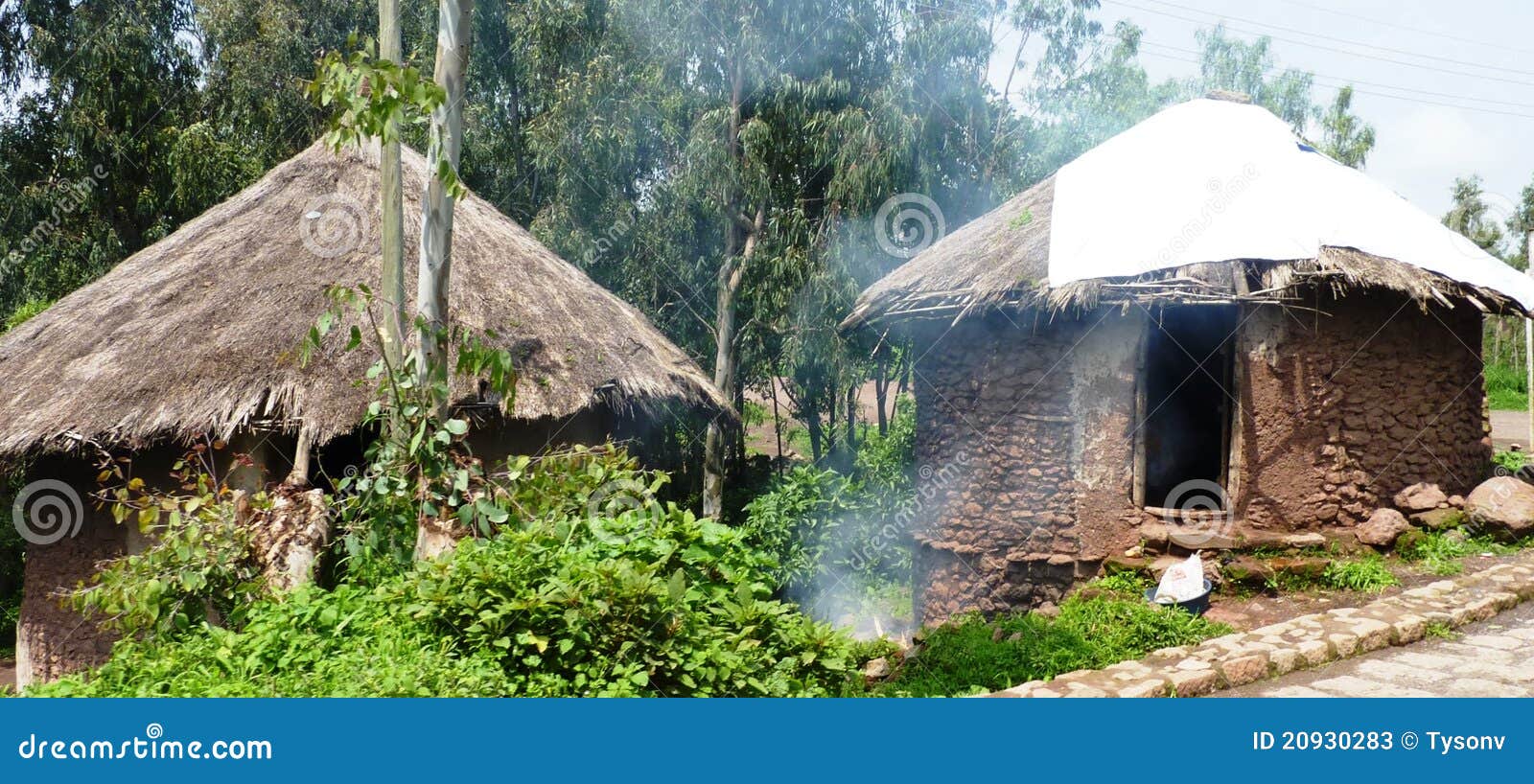 Ethiopian huts stock image. Image of ethiopian, high - 20930283