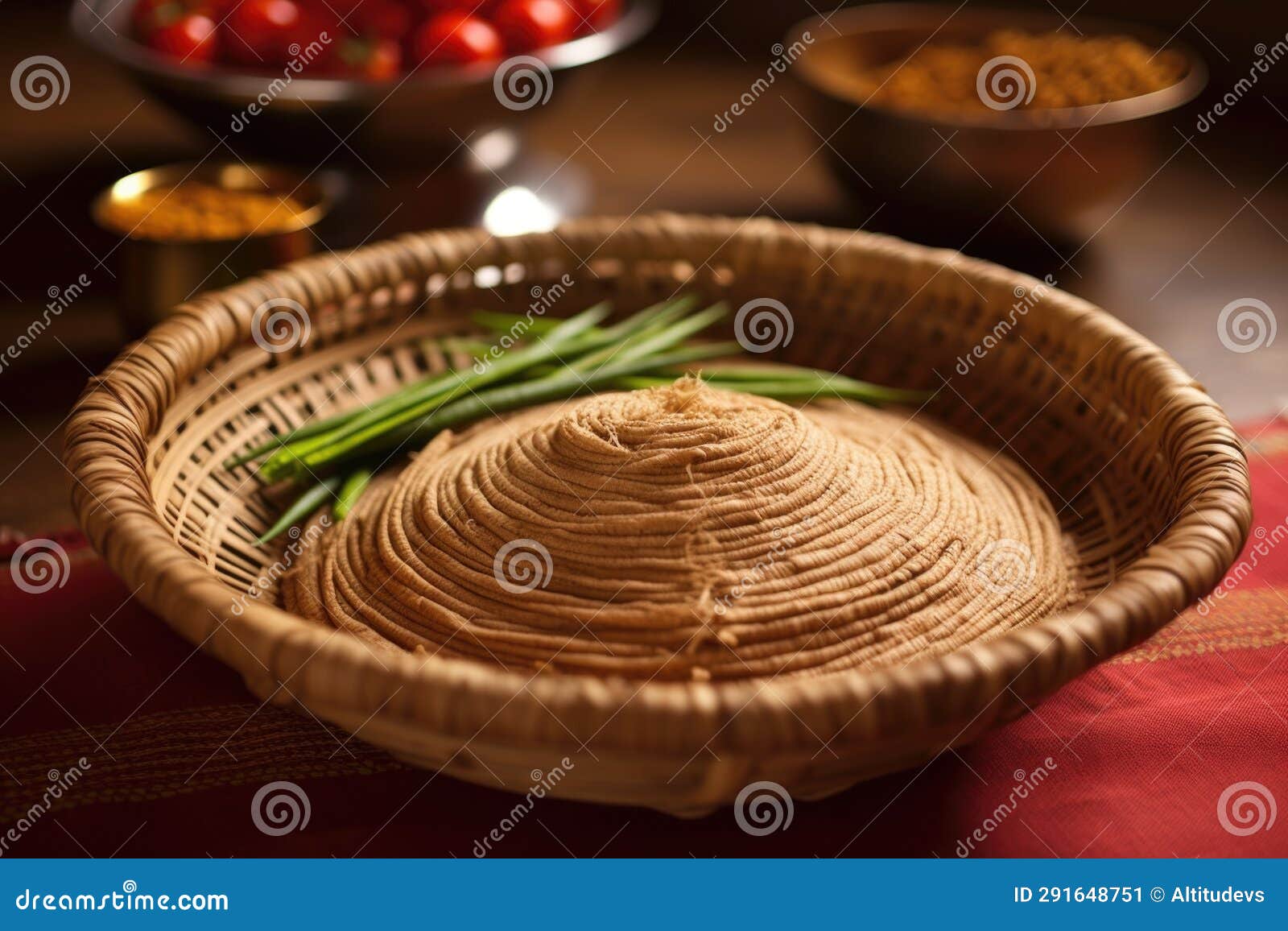 Ethiopian Injera With Food From The Region. Stock Image | CartoonDealer ...