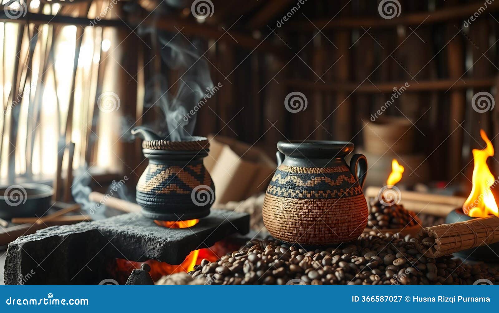 Ethiopian Jebena Mockup For Coffee Rituals Royalty-Free Stock ...