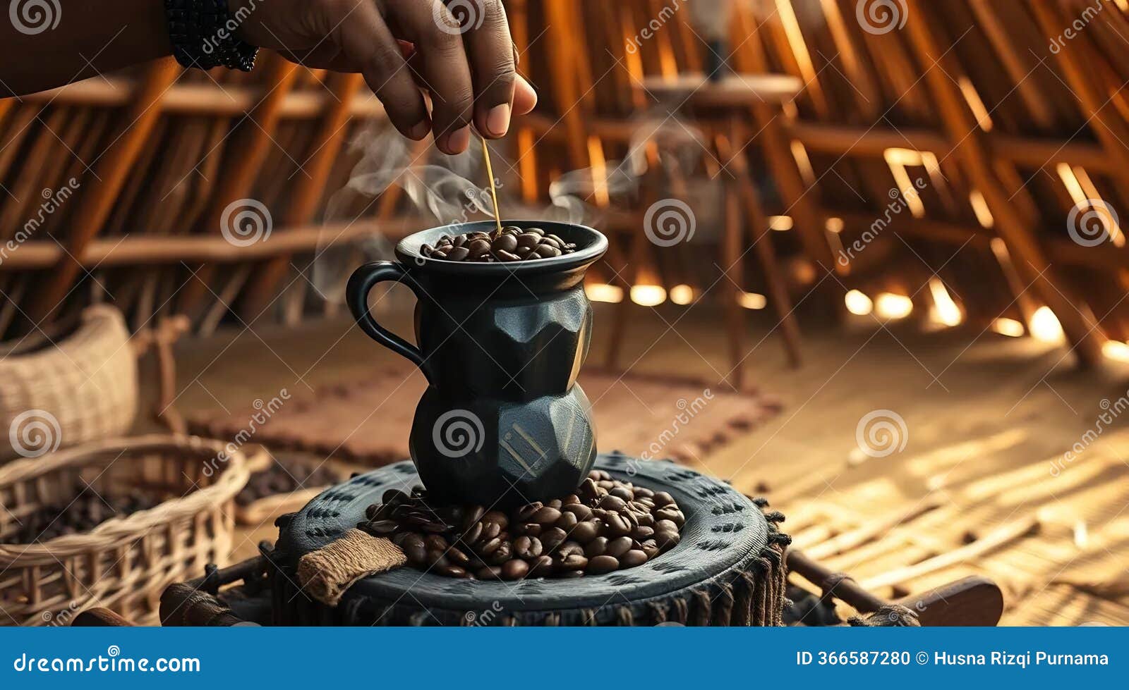 Ethiopian Jebena Mockup For Coffee Rituals Royalty-Free Stock ...