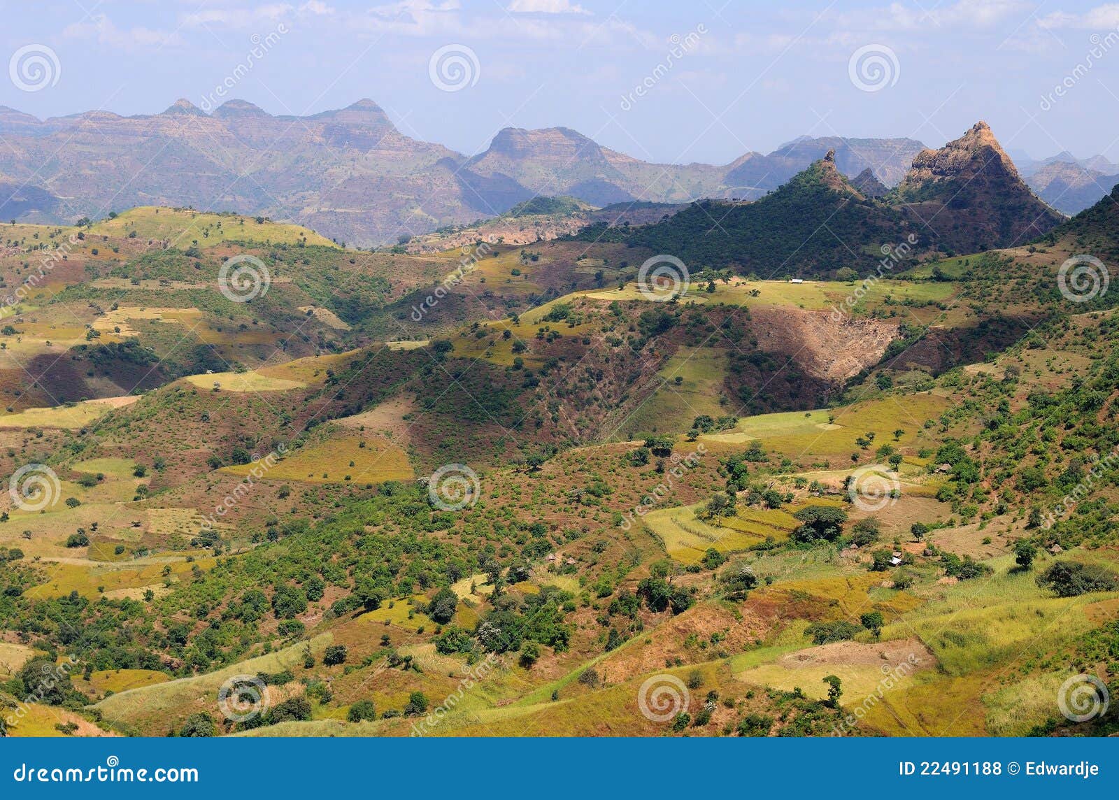 Ethiopian Landscape stock photo. Image of agriculture - 22491188