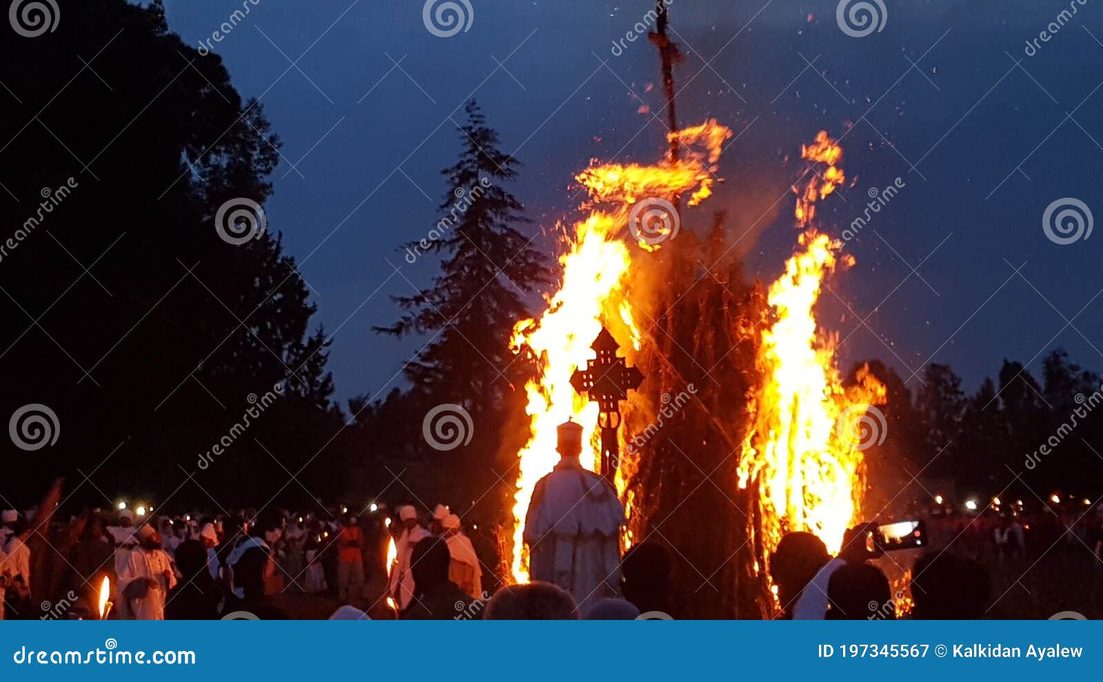 Ethiopian Meskel Celebration Editorial Photography - Image of person ...