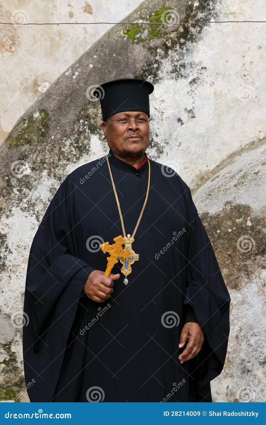 Ethiopian monk editorial stock image. Image of golden - 28214009