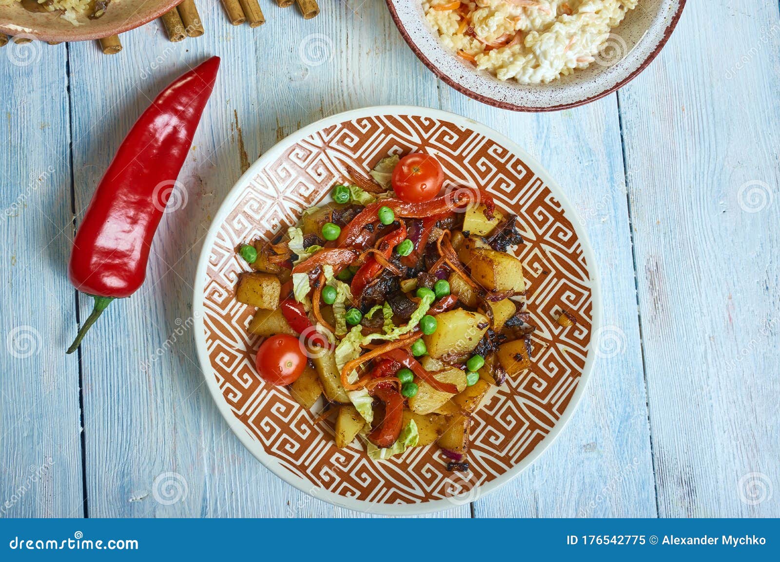 Ethiopian Vegetable Tibs stock image. Image of traditional - 176542775