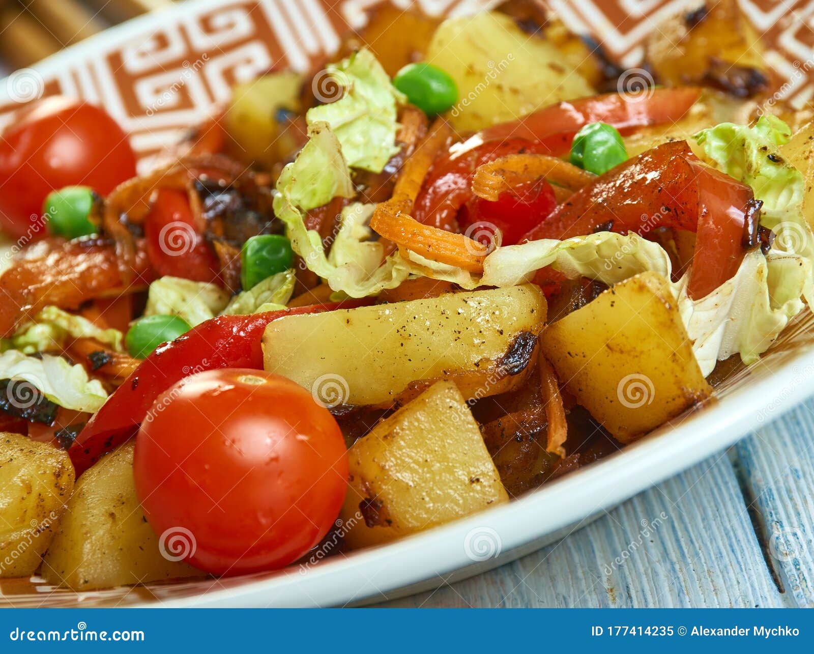 Ethiopian Vegetable Tibs stock image. Image of alicha - 177414235