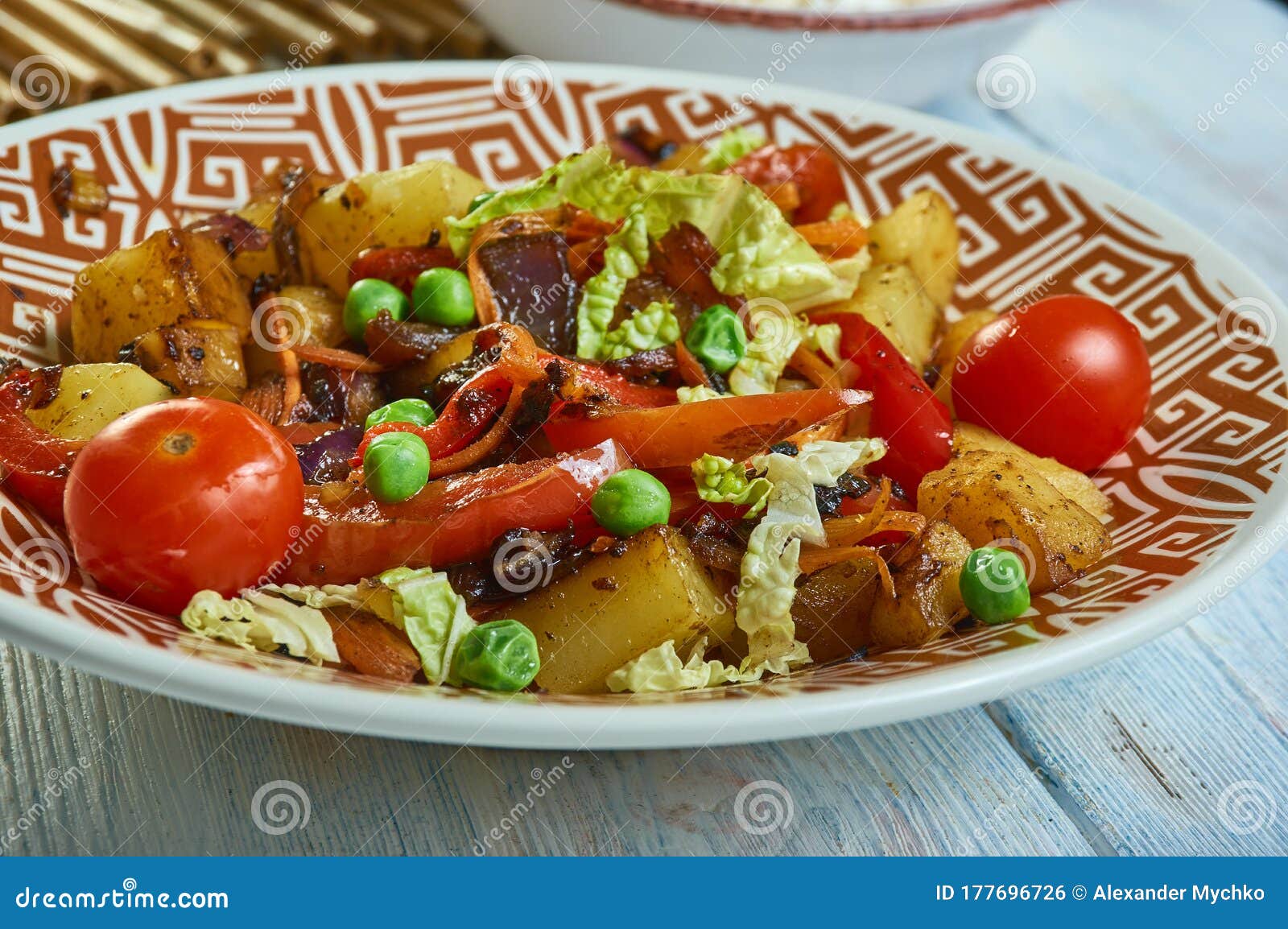 Ethiopian Vegetable Tibs stock photo. Image of alicha - 177696726