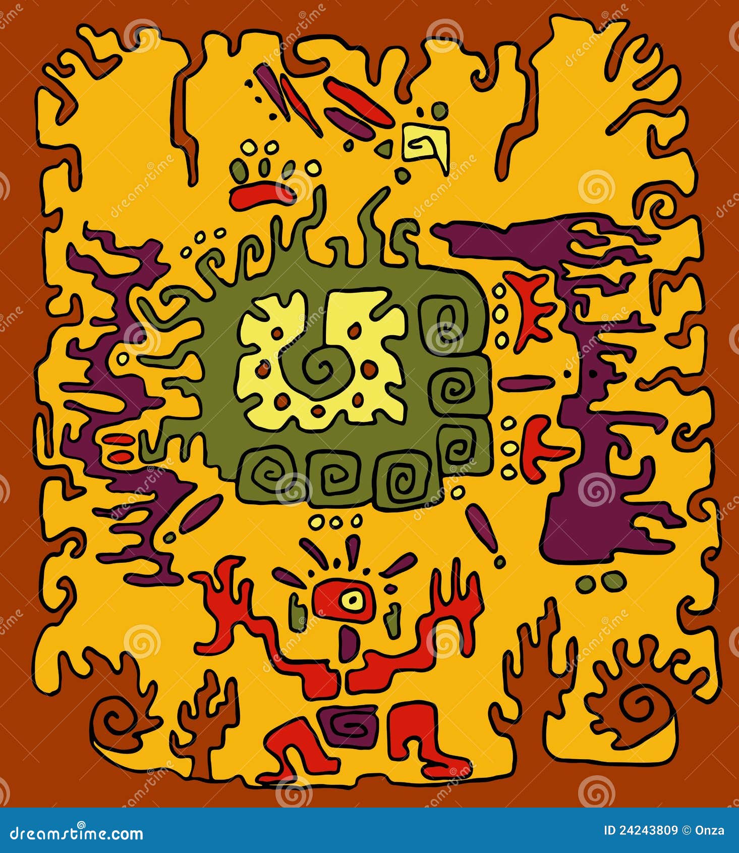 Ethnic Abstract Background stock vector. Illustration of ethnic - 24243809