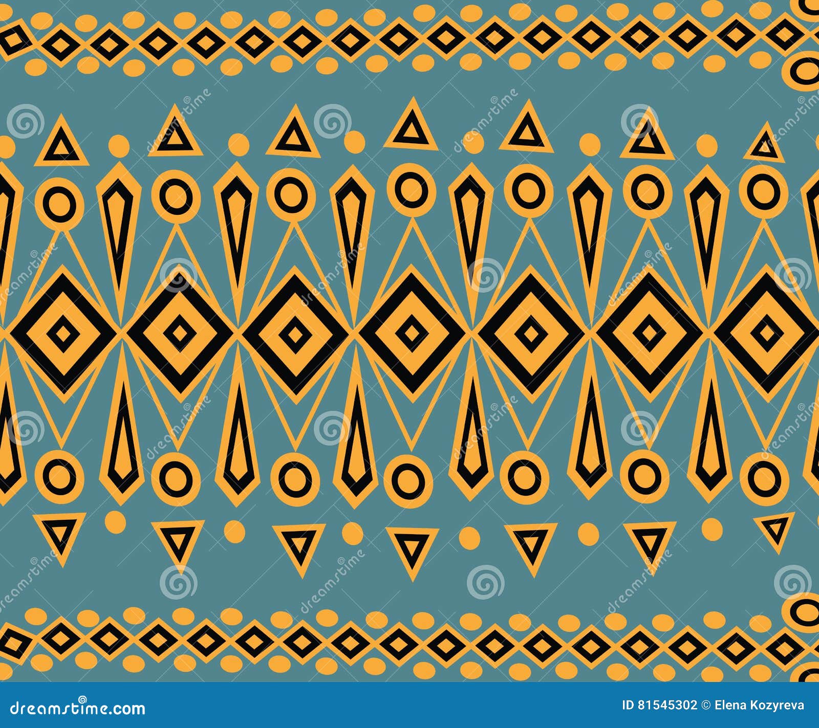 Ethnic Abstract Bright Pattern Background. Stock Vector - Illustration ...