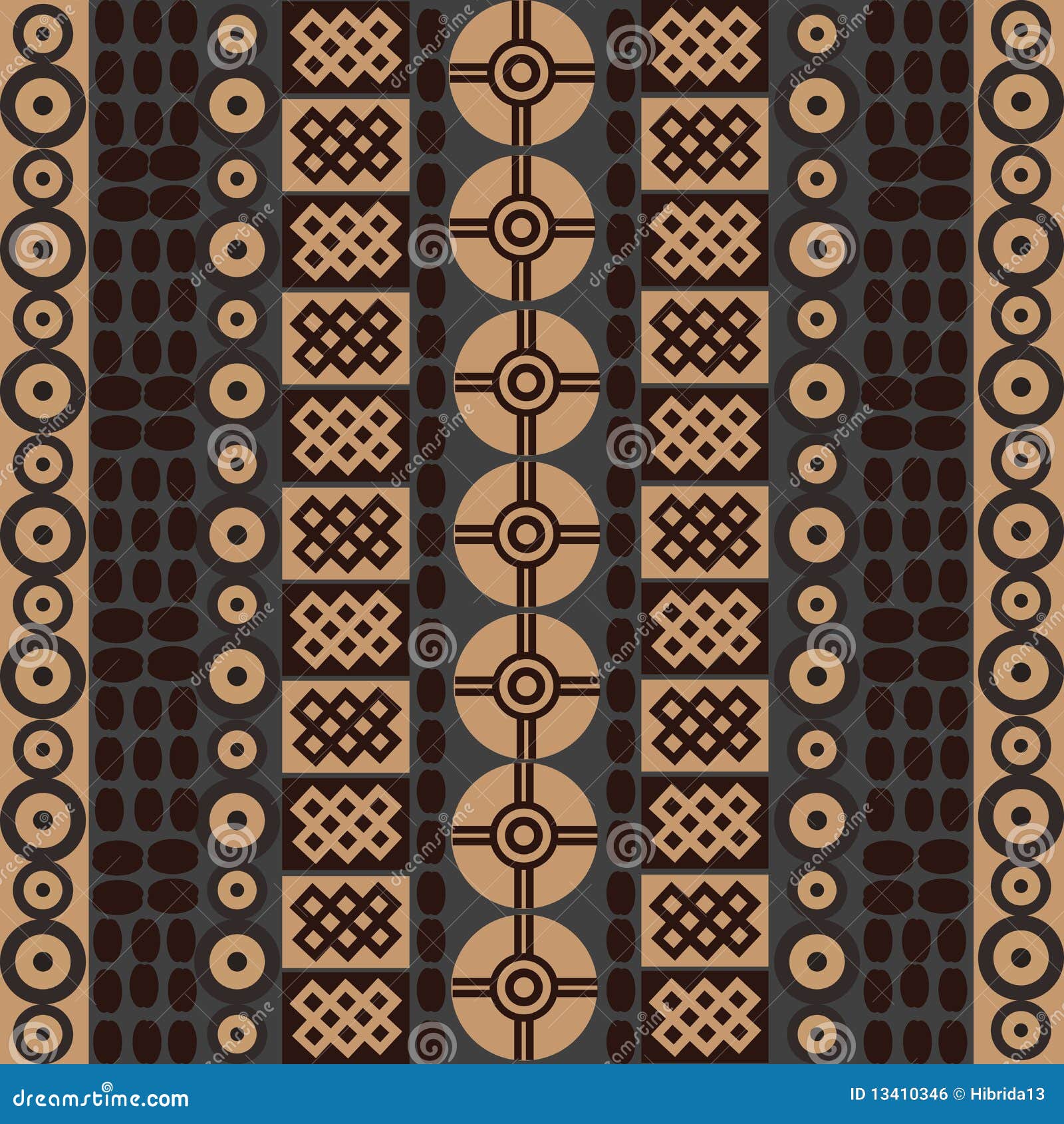 Ethnic Background With African Symbols Royalty-Free Stock Image ...