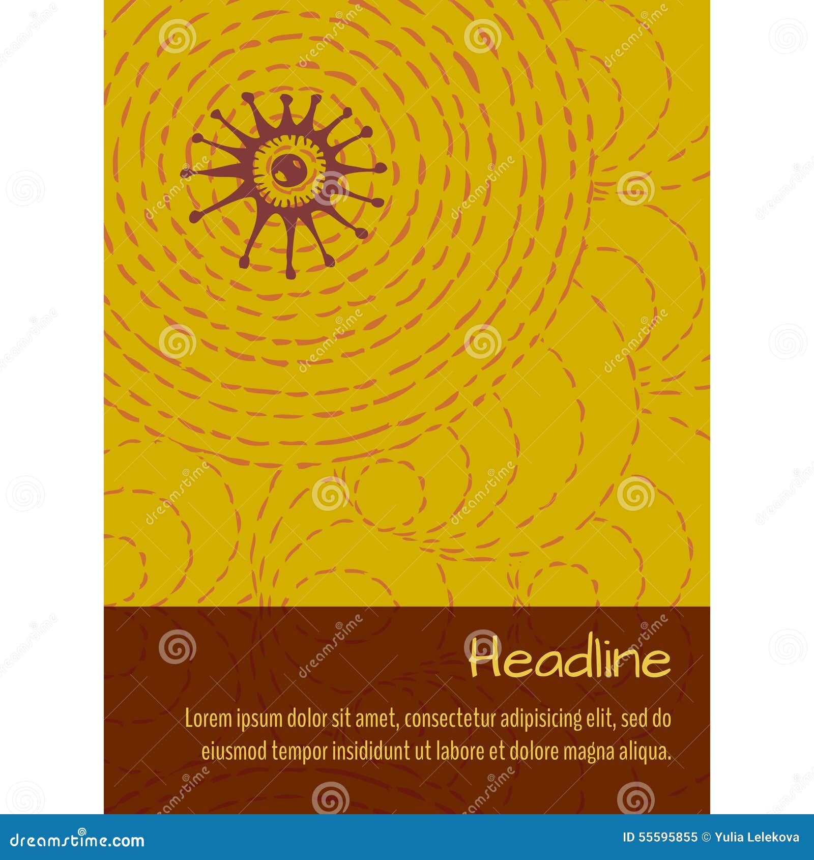 Ethnic Background with Place for Text. Brochure Template Stock Vector ...