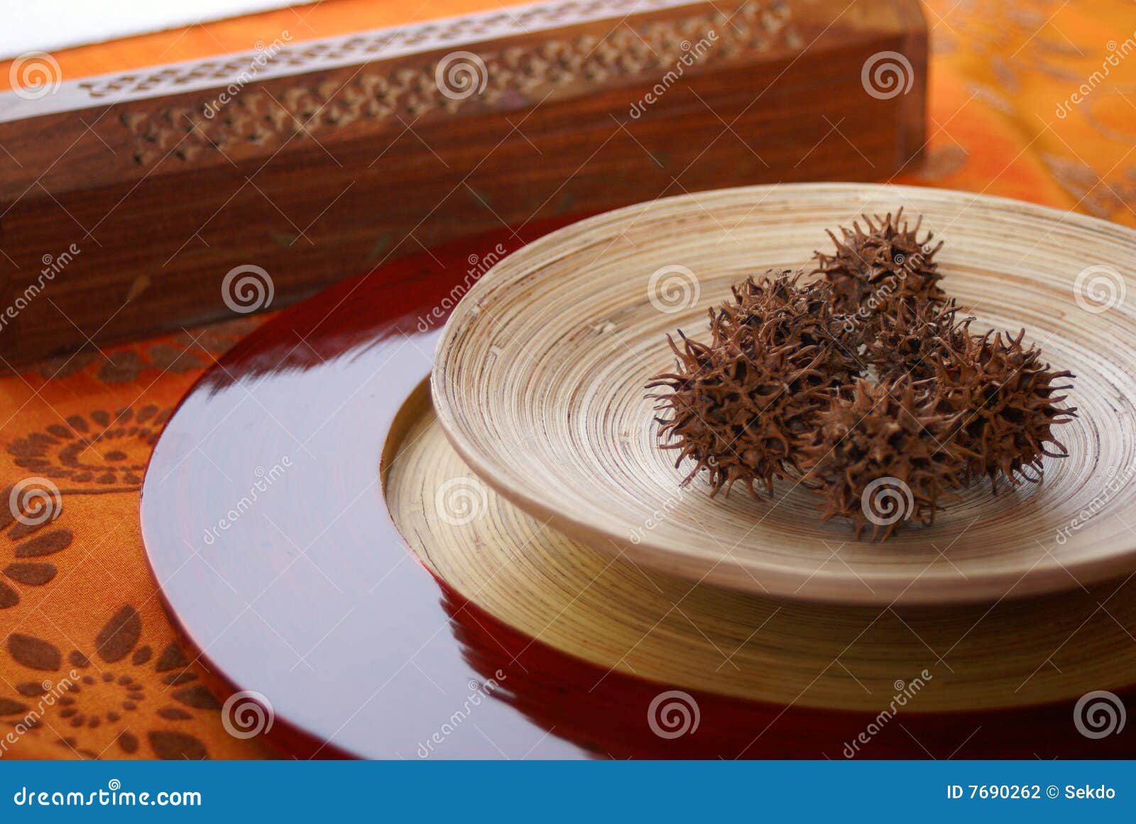 Ethnic bamboo dish stock photo. Image of fumes, aromatic - 7690262