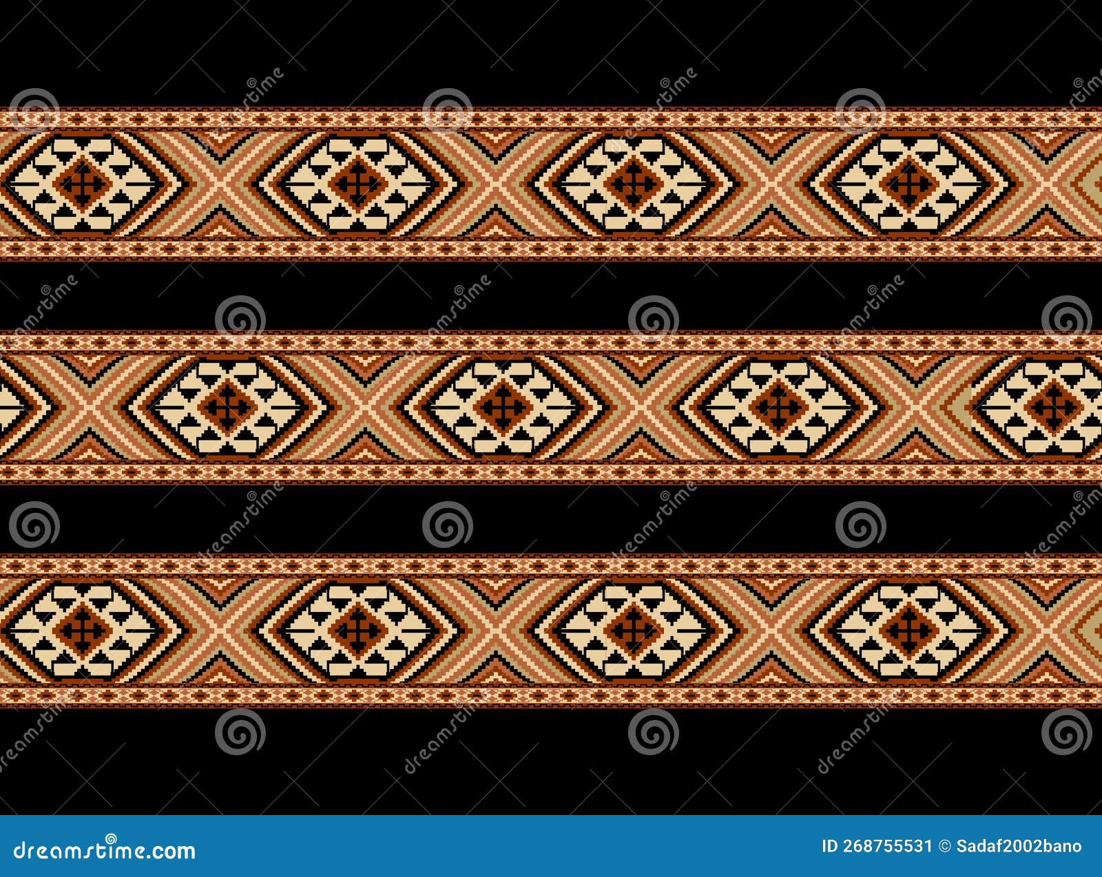 Ethnic Boder Style and Beautiful Vector Print Fabric Good Result Stock ...