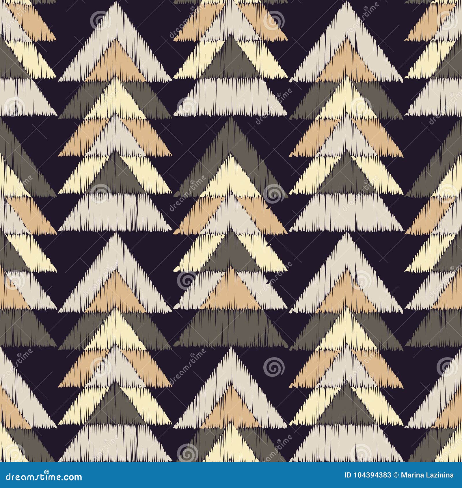 Ethnic Boho Seamless Pattern. Embroidery on Fabric. Scribble Texture ...