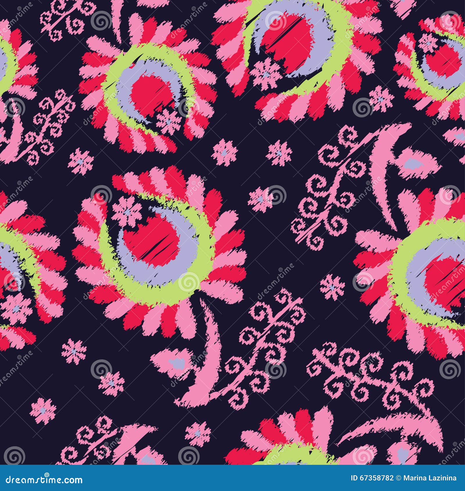 Ethnic Boho Seamless Pattern. Print. Repeating Background. Print. Cloth ...