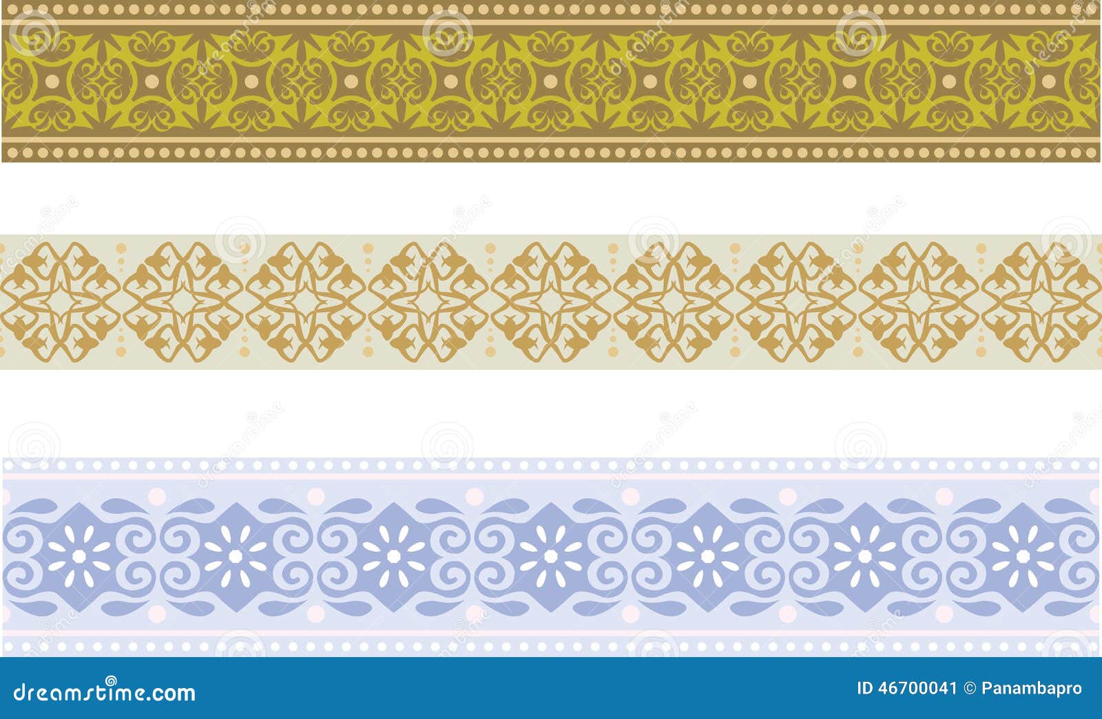 Ethnic border stock vector. Illustration of ornament - 46700041