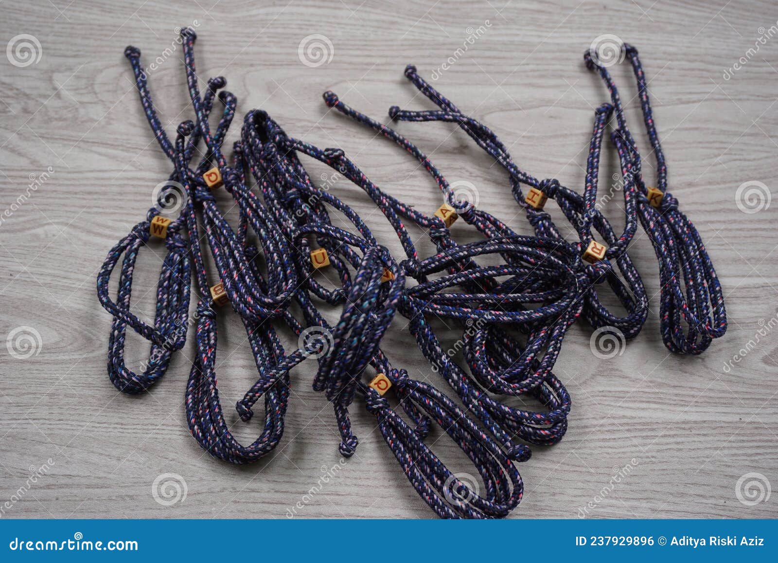 Ethnic Bracelet Handmade Made of Rope. a Bracelet Kind of Unisex Stock ...