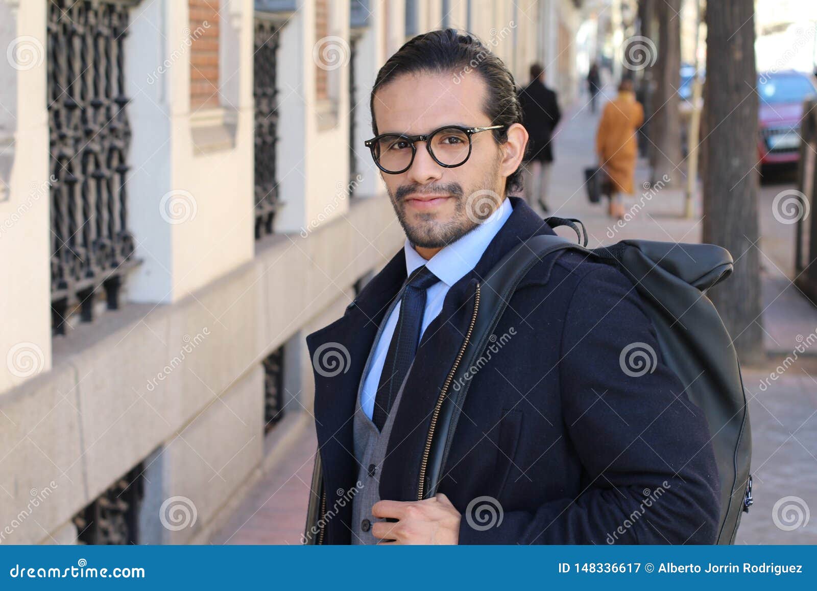 Ethnic Businessman Looking Sharp Outdoors Stock Image - Image of lawyer ...