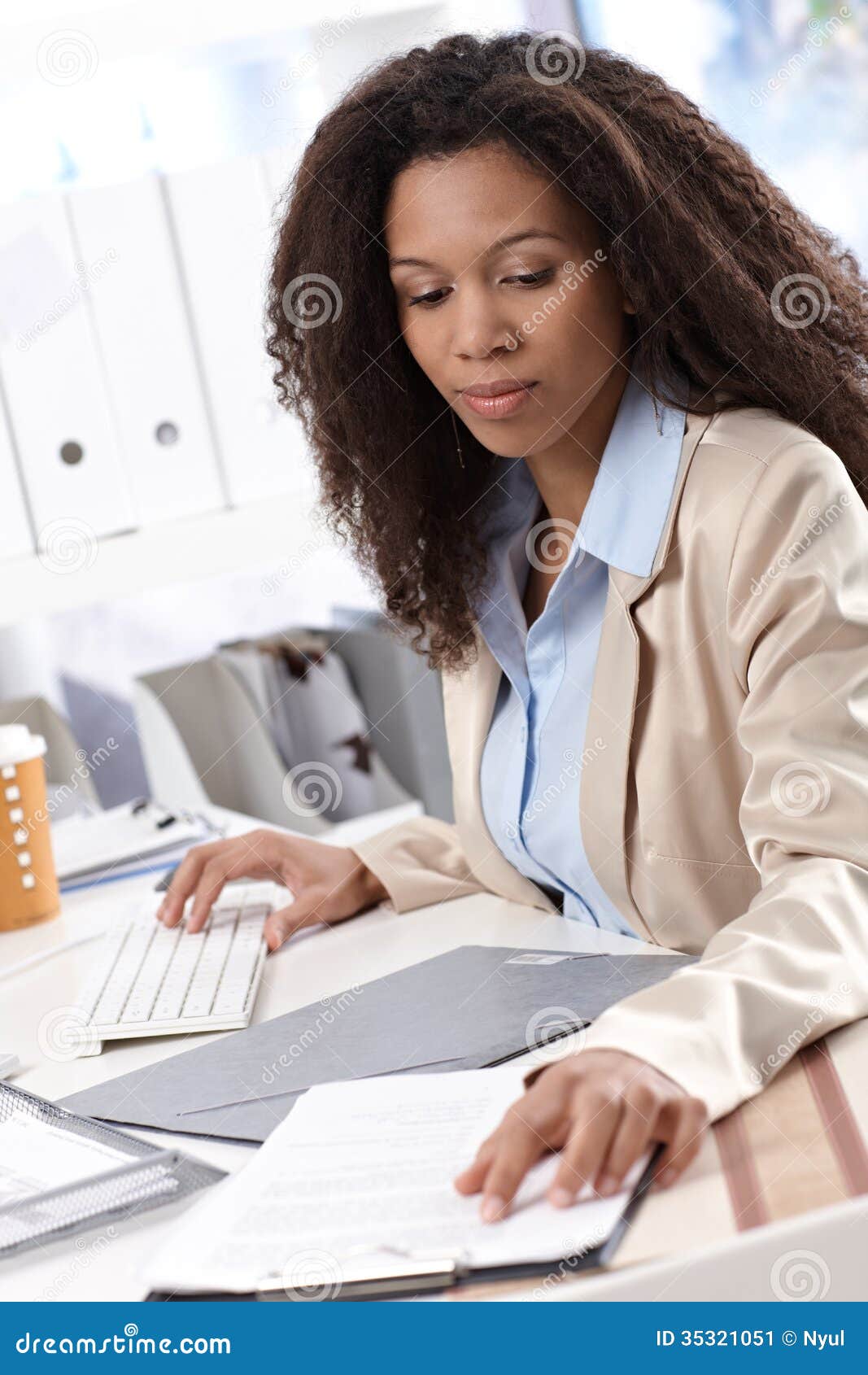 IT Working On Computer Business Processes Document Management System ...