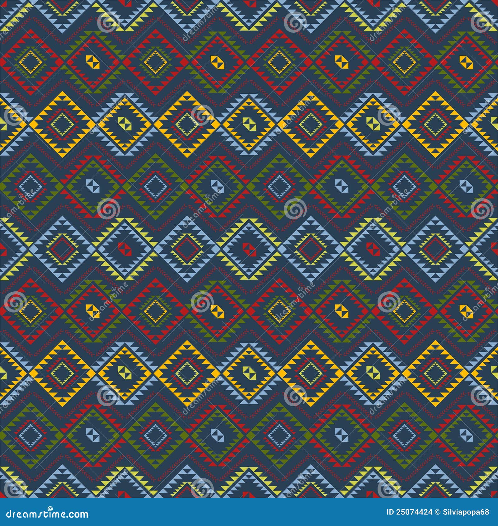 Ethnic colored pattern stock vector. Illustration of orange - 25074424