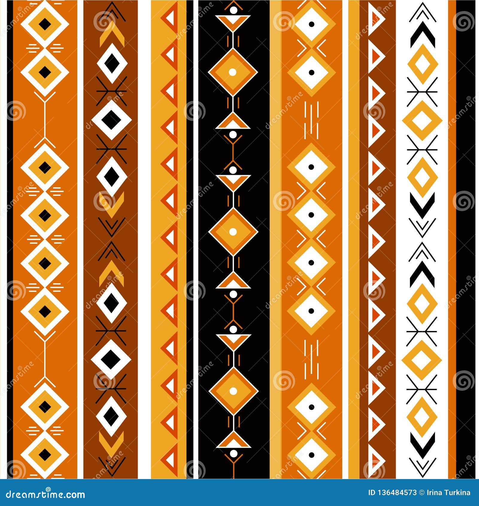 Ethnic Colorful Seamless Pattern Stock Vector - Illustration of ...