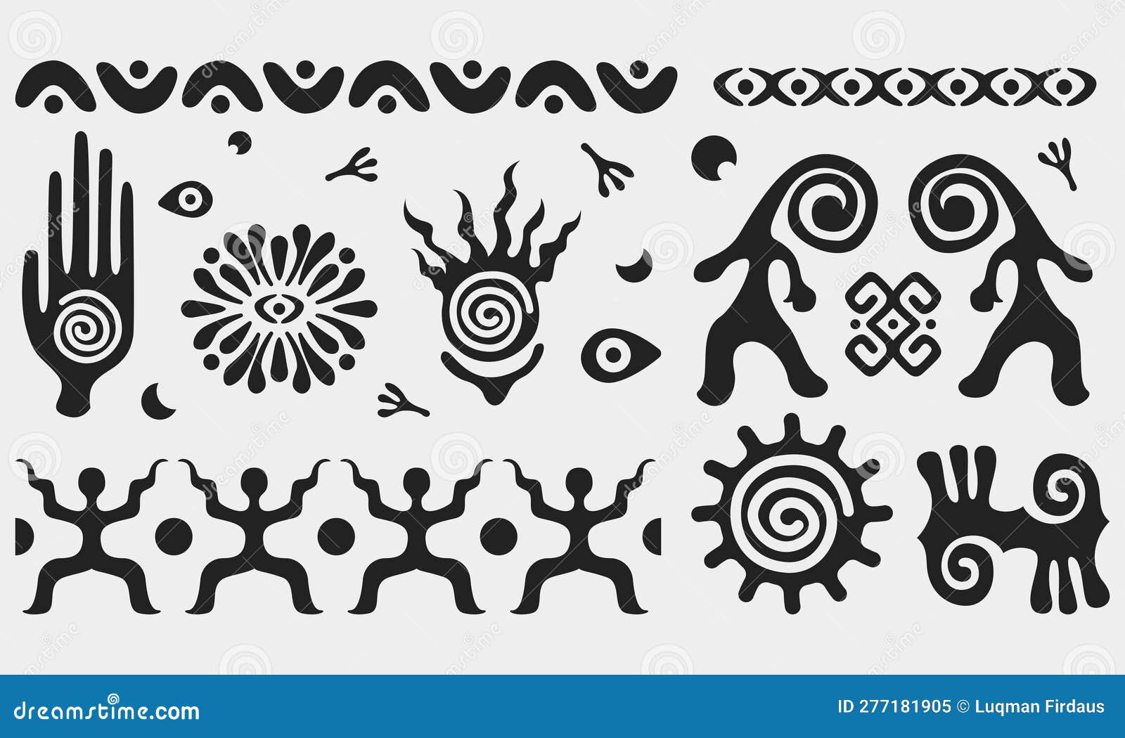 Sun Vector Mayan Solar System Sol Ethnic Pattern Element Template Clip ...