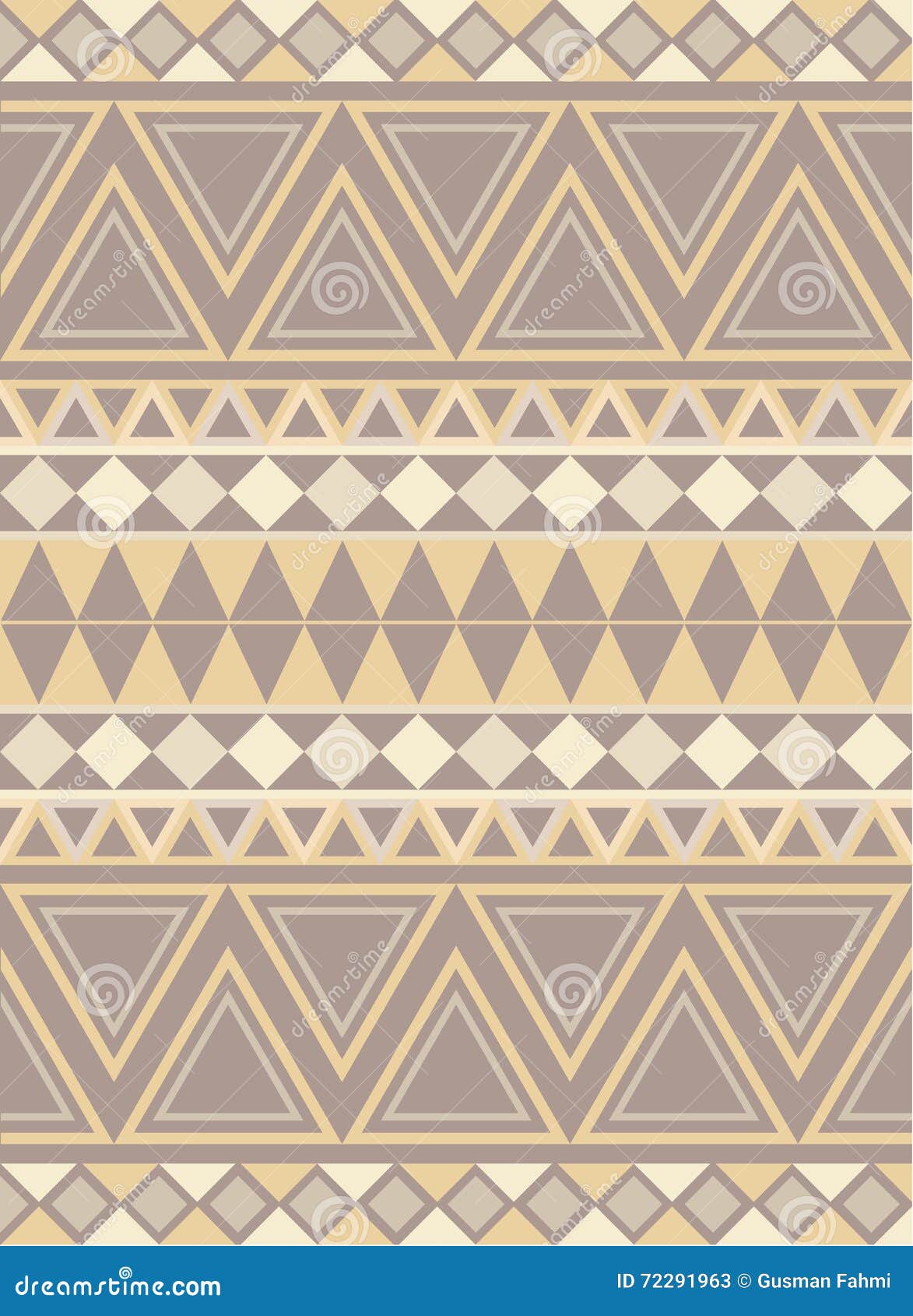 Ethnic Diamond Triangle Pattern Stock Vector - Illustration of ...