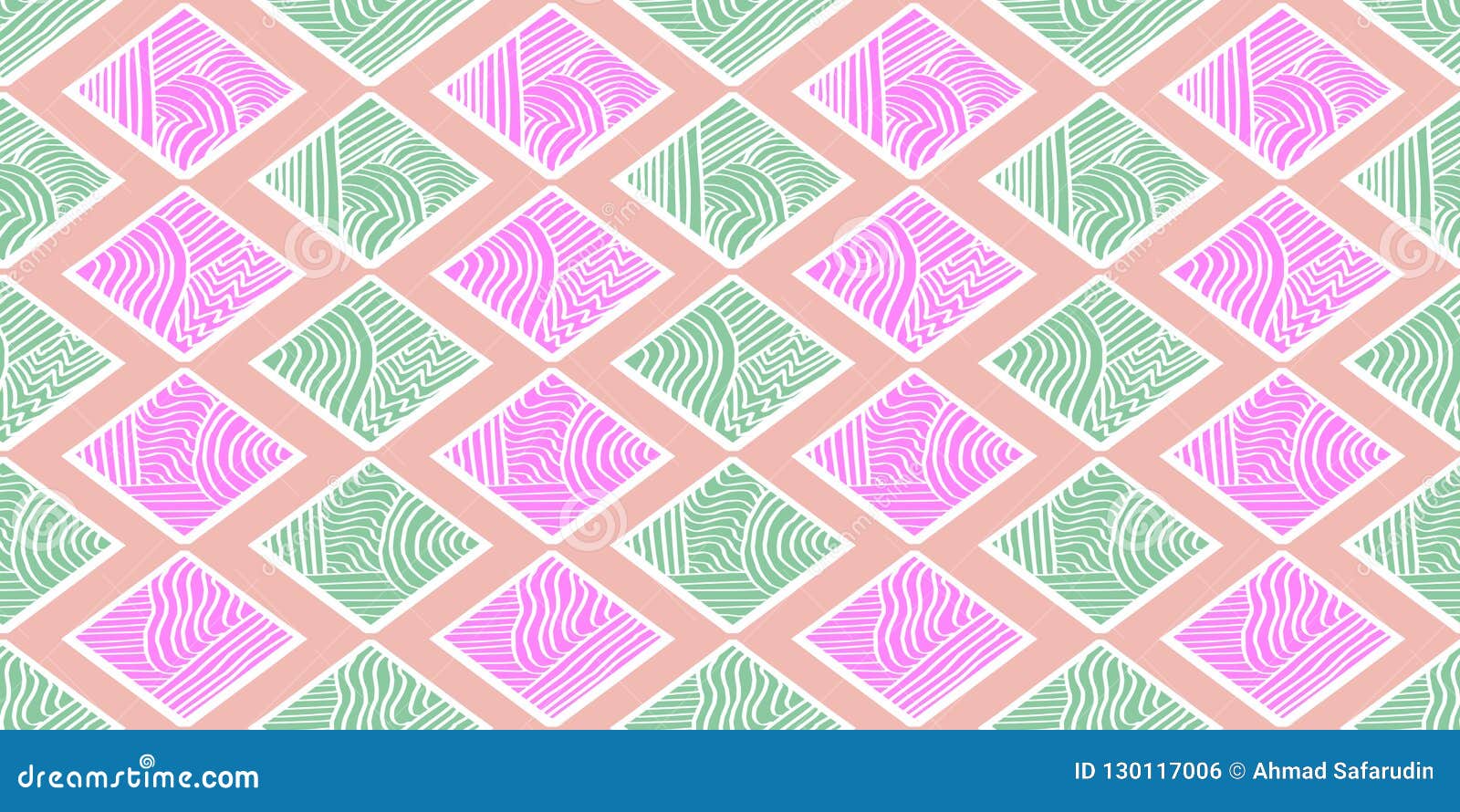 Tribal Pattern Vector Seamless Ethnic Handmade With Stripes Vector