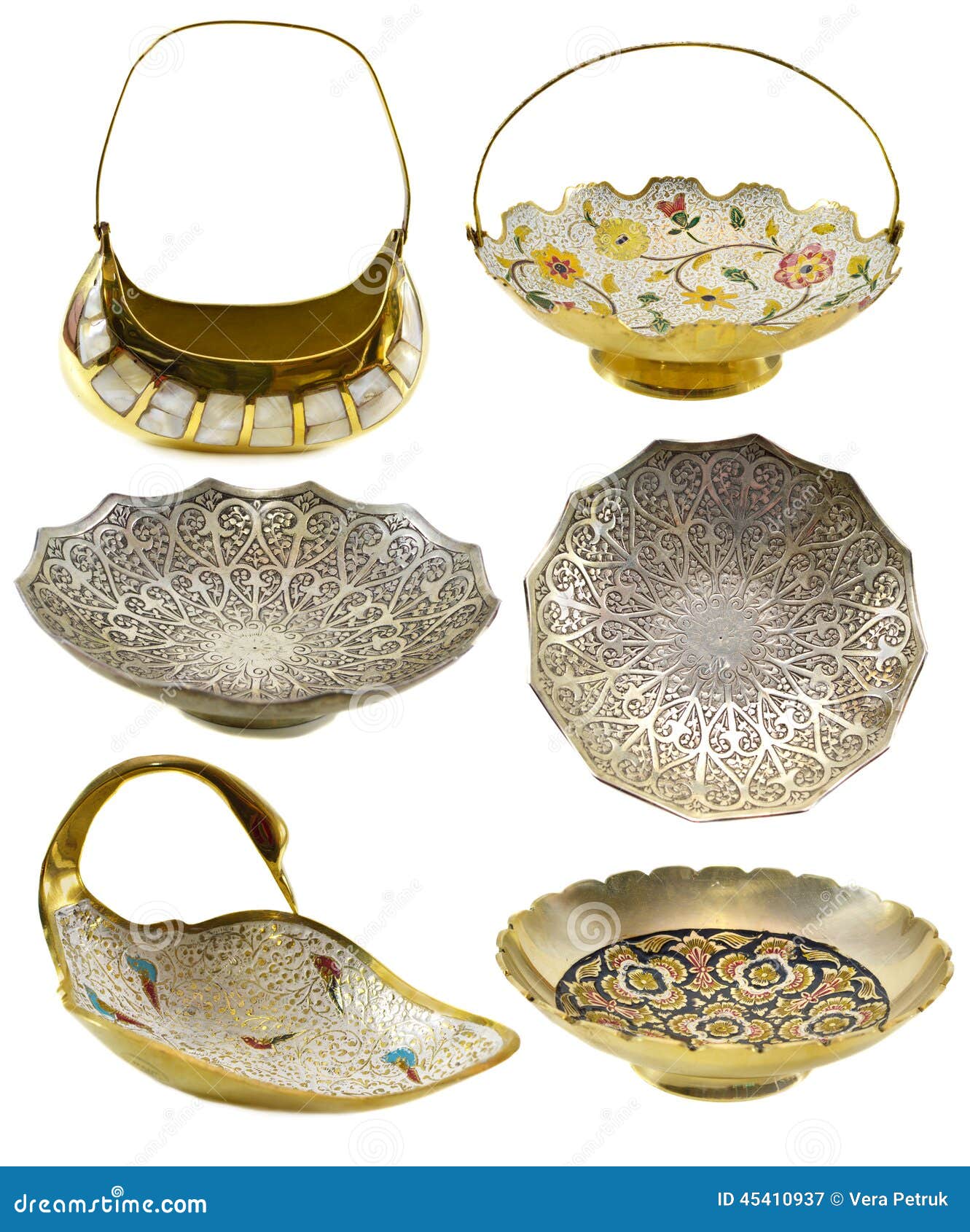 Ethnic dishware stock image. Image of aged, copper, asian - 45410937