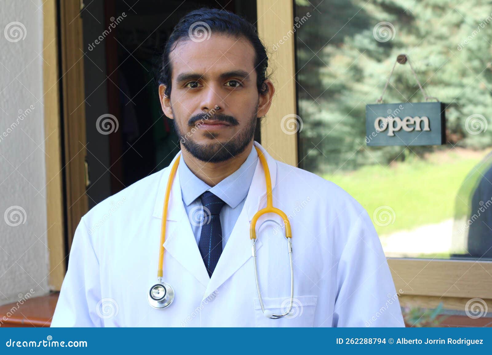 Ethnic Doctor with Suit and Lab Coat Stock Photo - Image of clinic ...