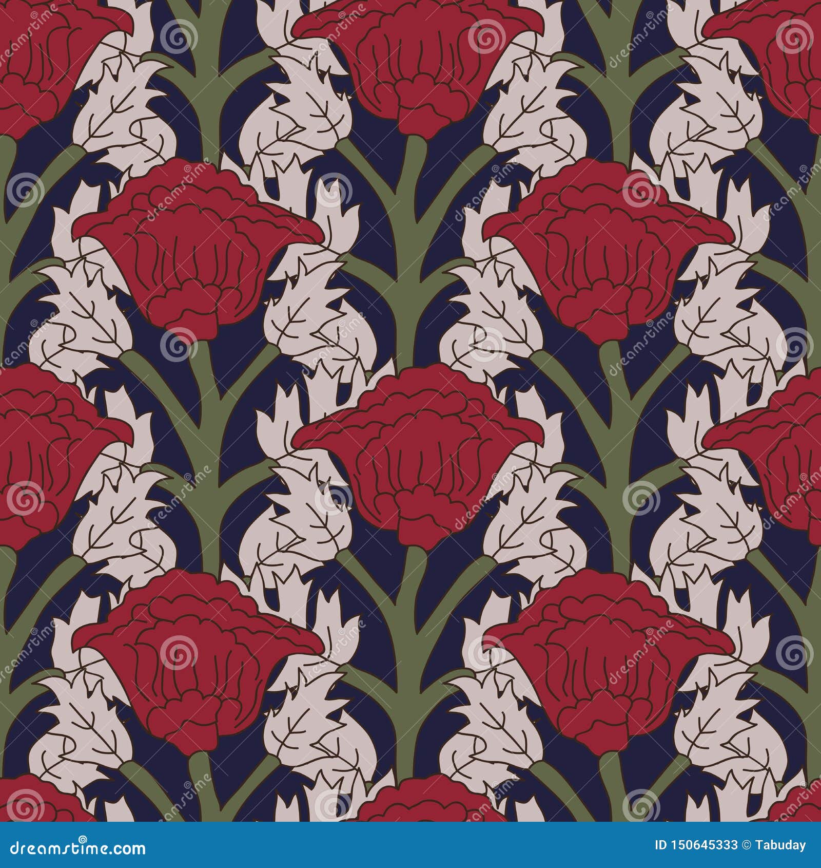 Ethnic Floral Blockprint Pattern Stock Vector - Illustration of floral ... Ethnic Floral Blockprint Pattern Stock Vector - Illustration of floral ...