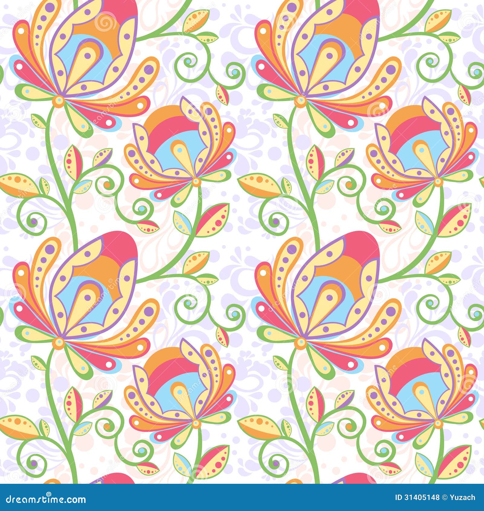 Ethnic Floral Seamless Pattern Stock Vector - Illustration of line ... Ethnic Floral Seamless Pattern Stock Vector - Illustration of line ...