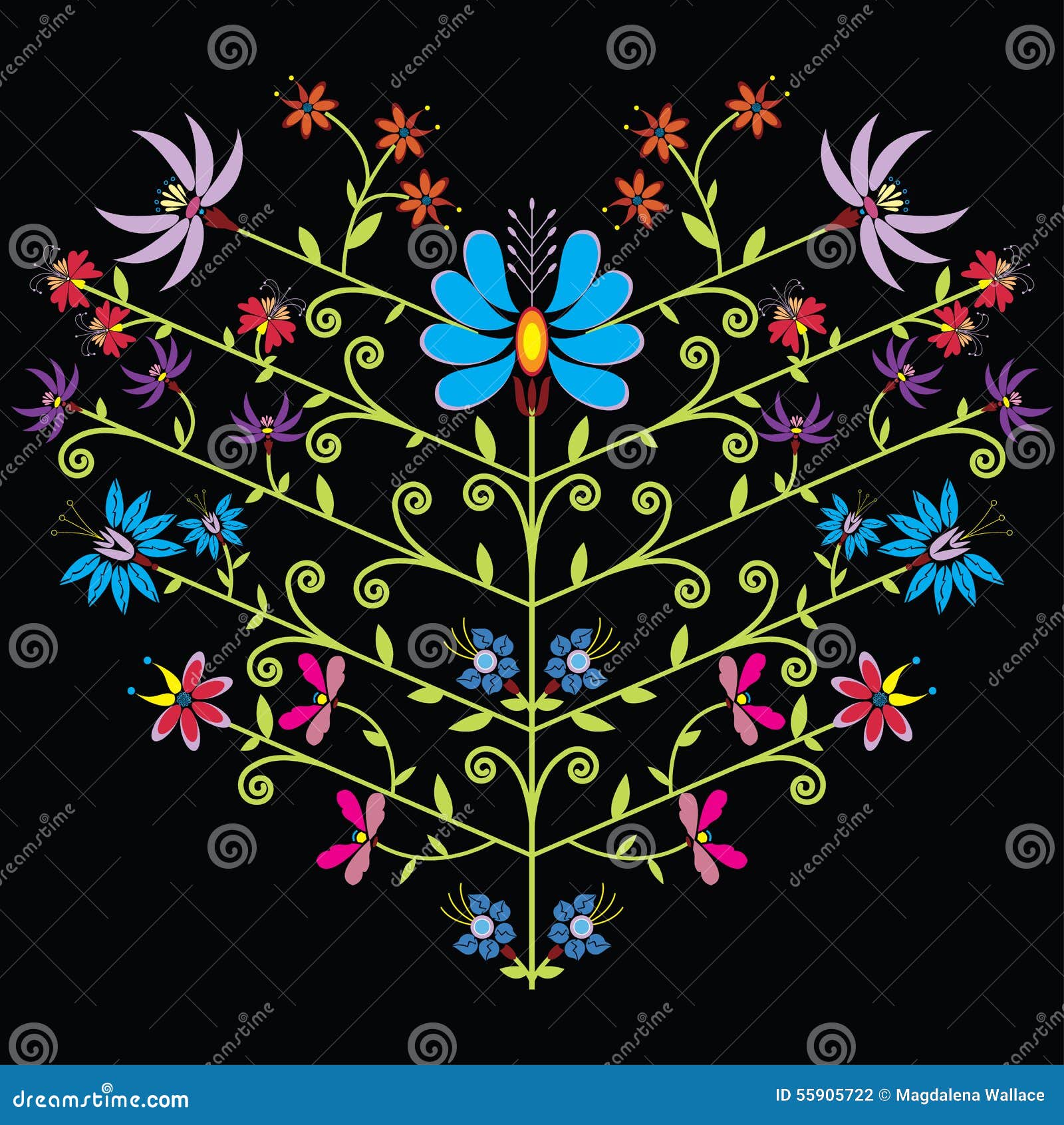 Ethnic, Folk Music Festival Vector Poster, Background. Different Music ...