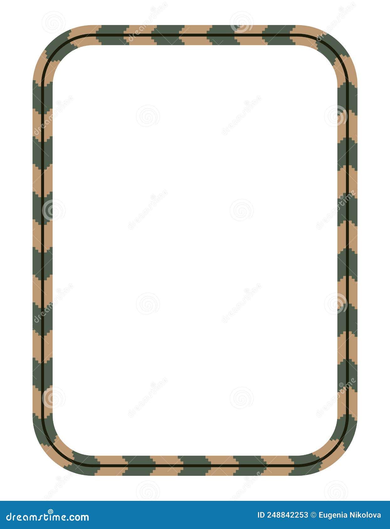 Rectangular Decorative Frame Vector Illustration | CartoonDealer.com ...