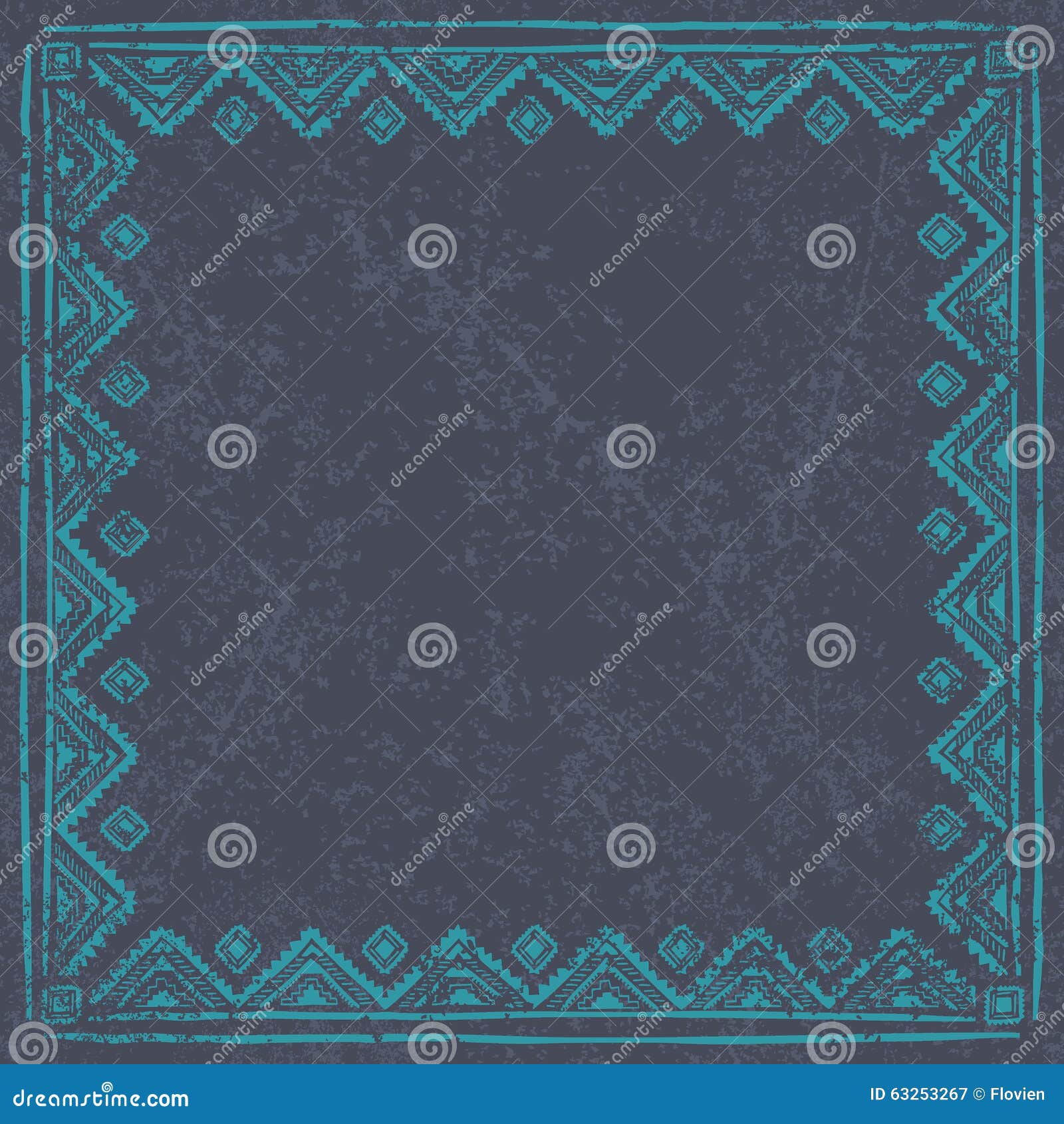 Ethnic Frame for Your Text. Stock Vector - Illustration of native ...