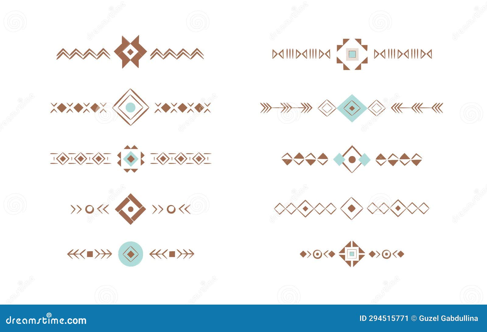 Ethnic Geometric Design Pattern Lines. Native American Stripes. Boho ...