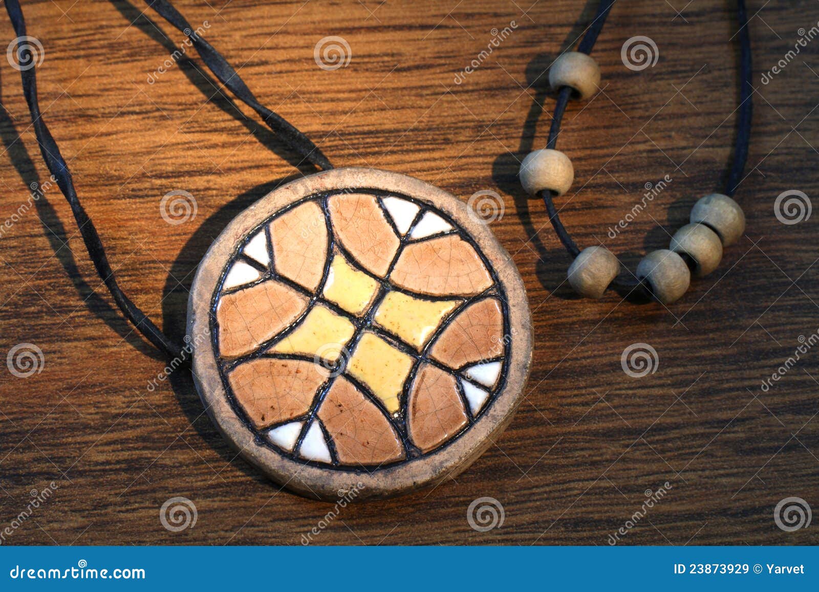 Ethnic Handmade Clay Amulet Stock Image - Image of amulet, hand: 23873929