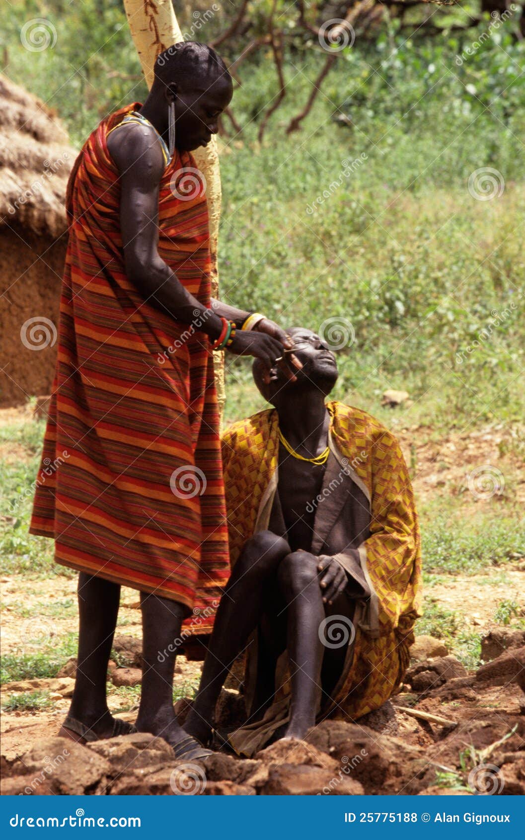Ethnic Karamojong Villagers, Uganda Editorial Stock Photo - Image of ...