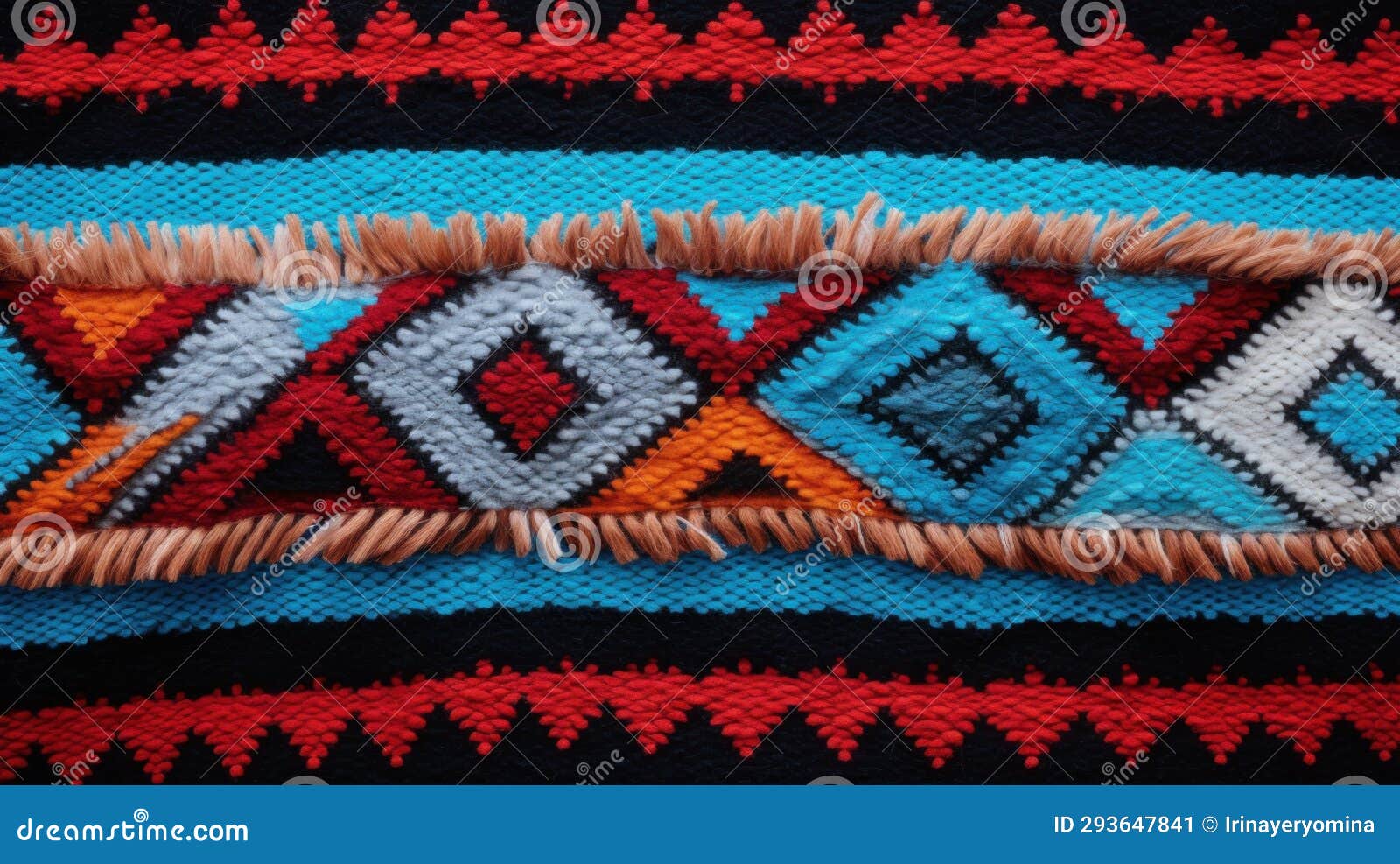 Ethnic Knitted Woven Wool Yarn Indigenous Knitting Pattern Background ...