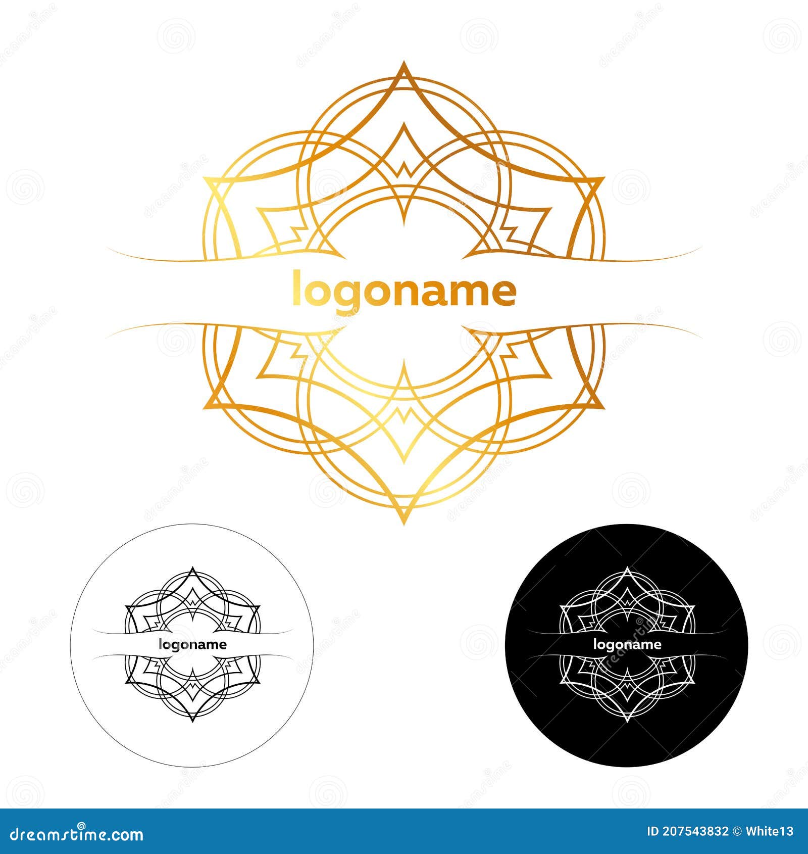 Ethnic Logo - a Traditional Symbol. Template Design Stock Illustration ...