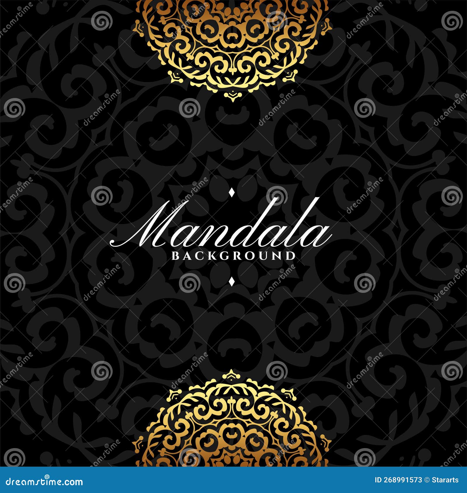 Ethnic Mandala Pattern Background for Islamic Textile Design Stock ...