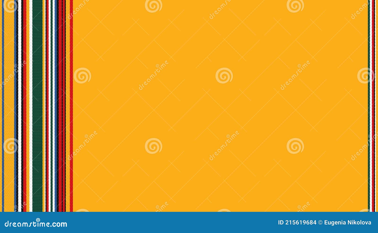 Ethnic Mexican Blanket Pattern. Yellow Background. Vector Serape Design ...