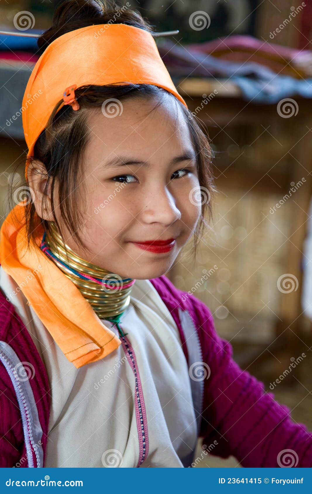 Ethnic Minority Girl in Myanmar Editorial Image - Image of southeast ...