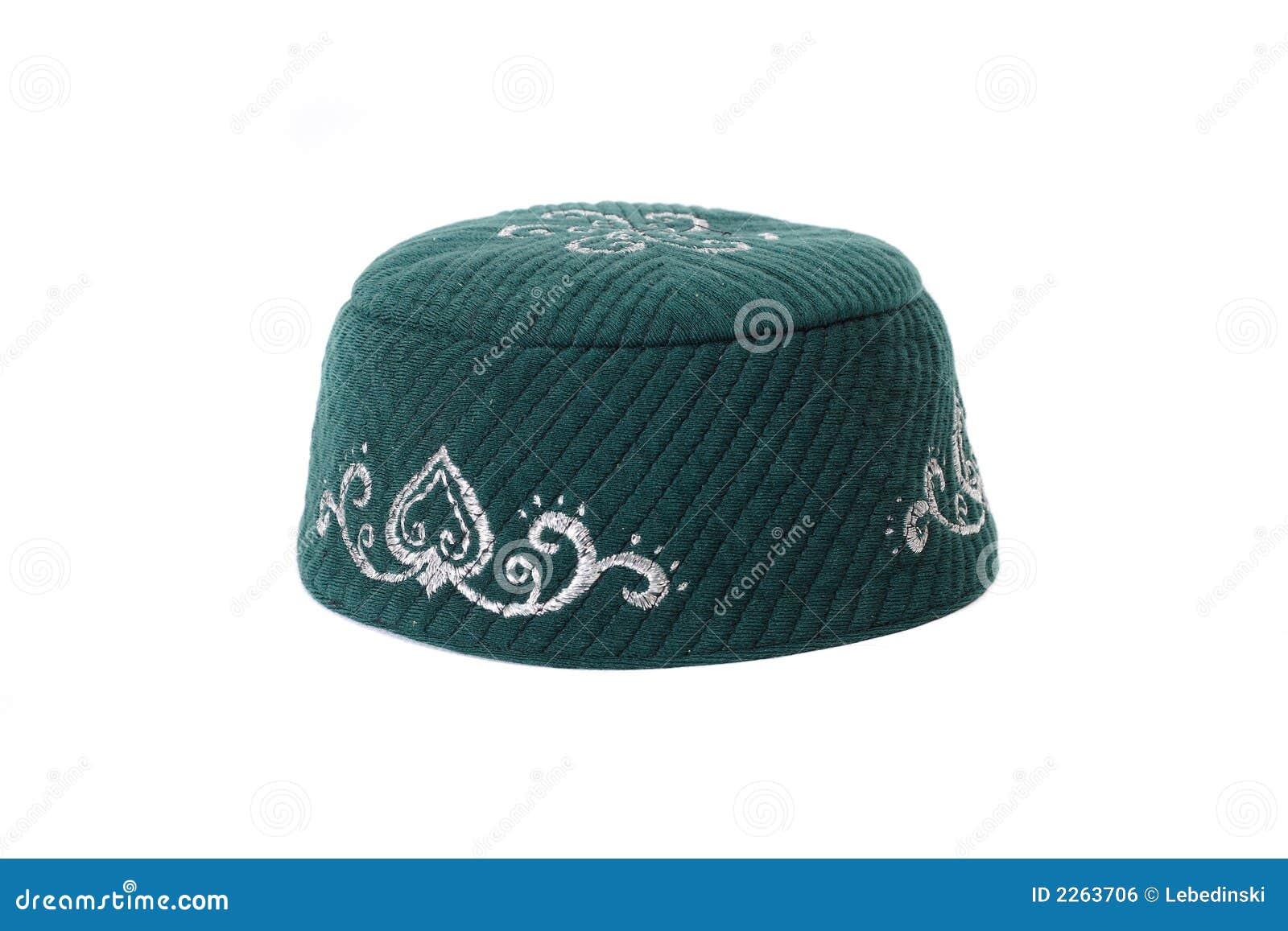 Ethnic moslem hat stock photo. Image of islam, green, shape - 2263706