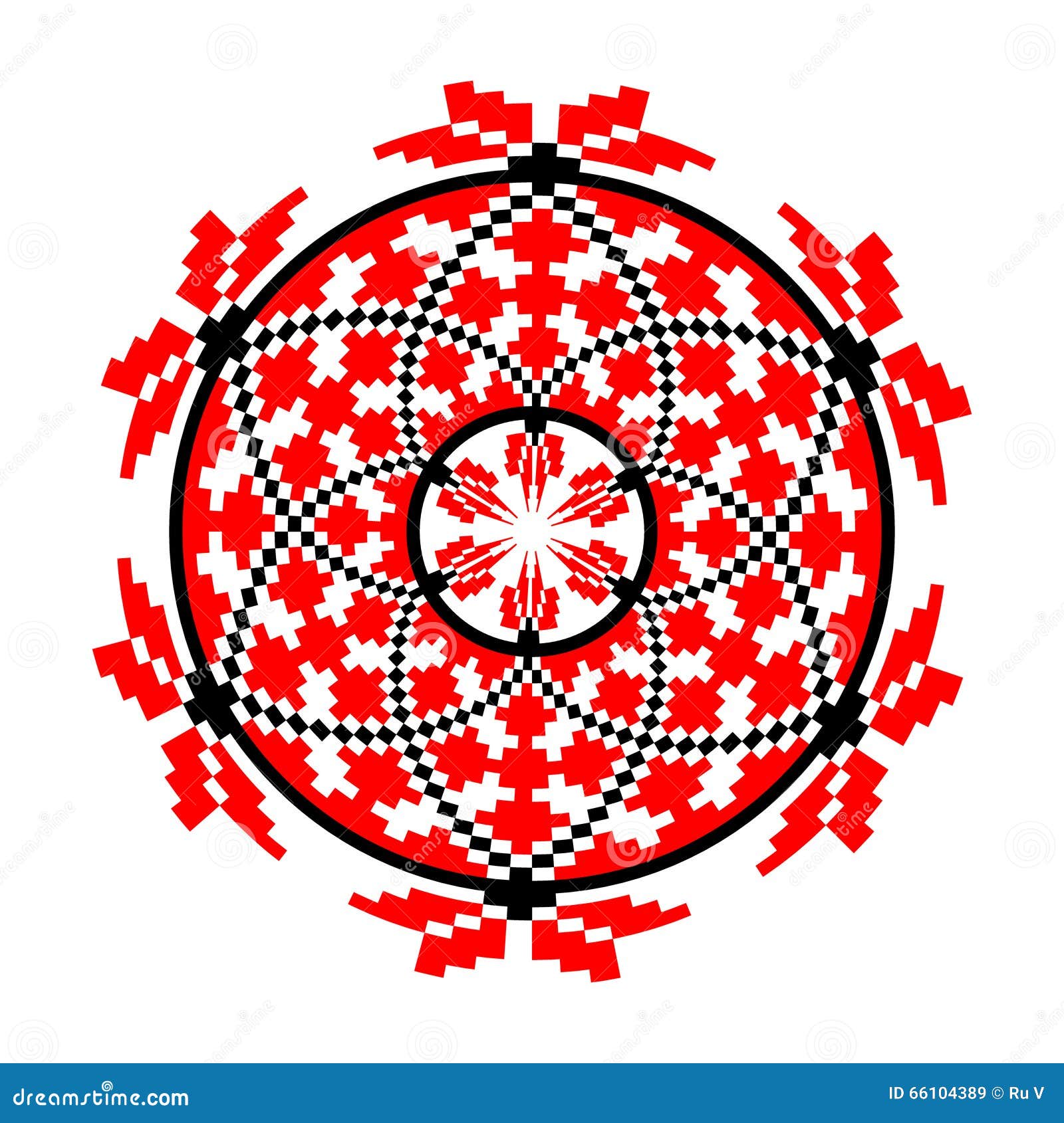 Ethnic Motives. Circular Pattern in Traditional Style. Stock Vector ...