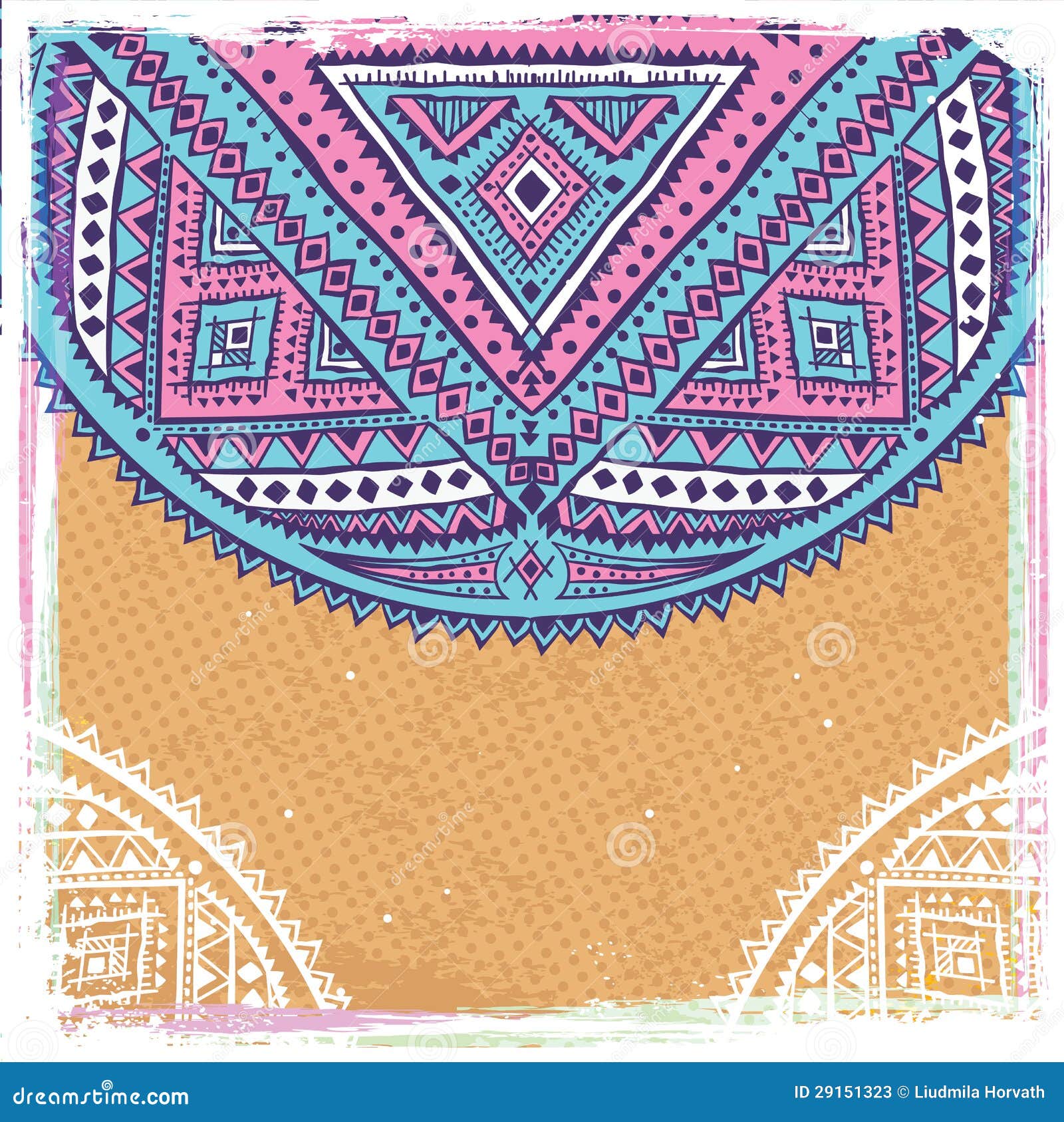 Ethnic ornament stock vector. Illustration of ethnic - 29151323