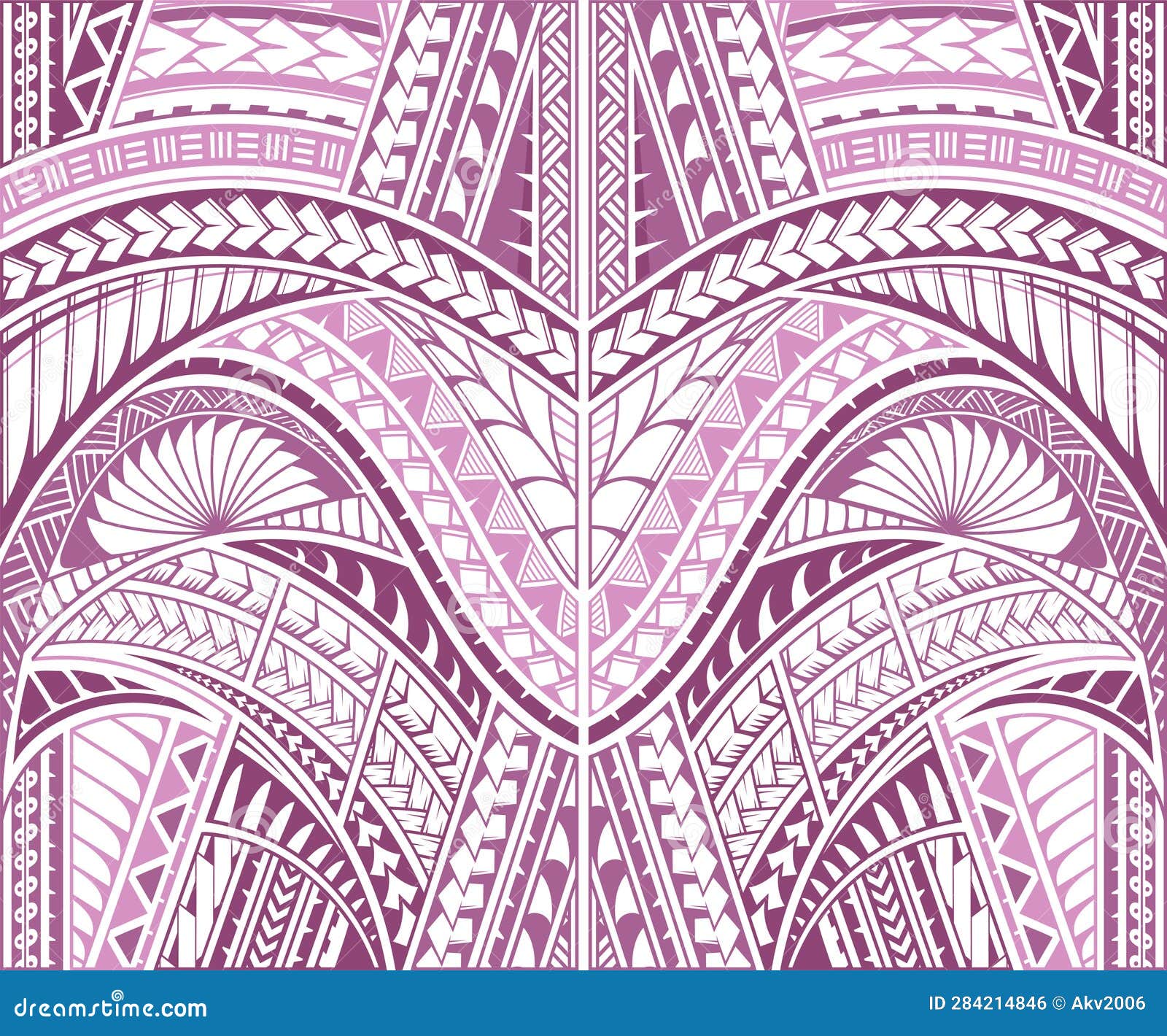 Polynesian Style Ornament Backdrop. Good for Apparel Design Stock ...