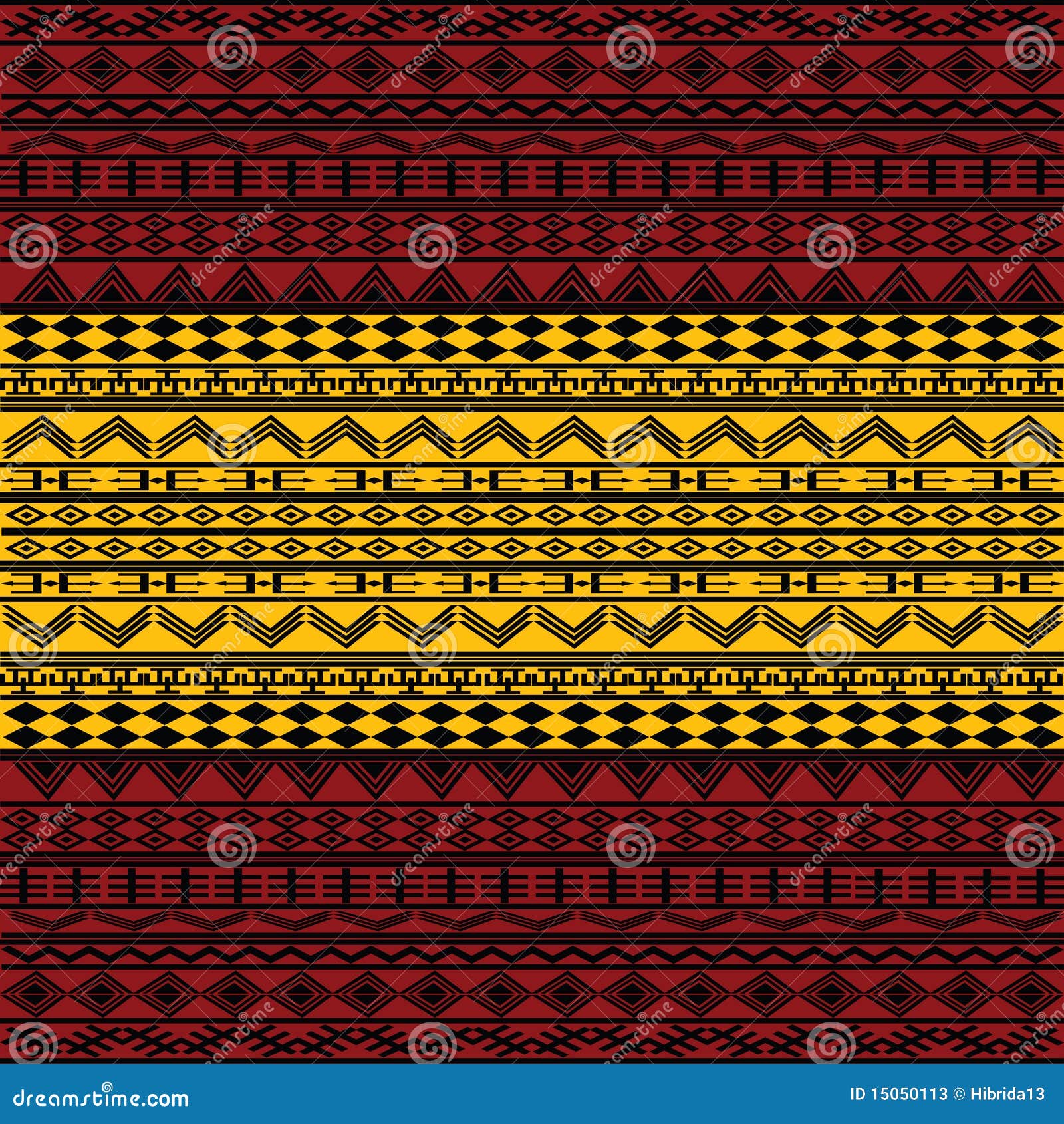 Ethnic Pattern in African Style Stock Illustration - Illustration of ...