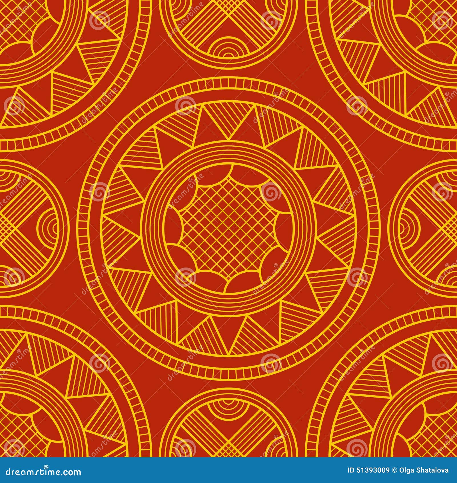 Ethnic pattern stock vector. Illustration of geometric - 51393009